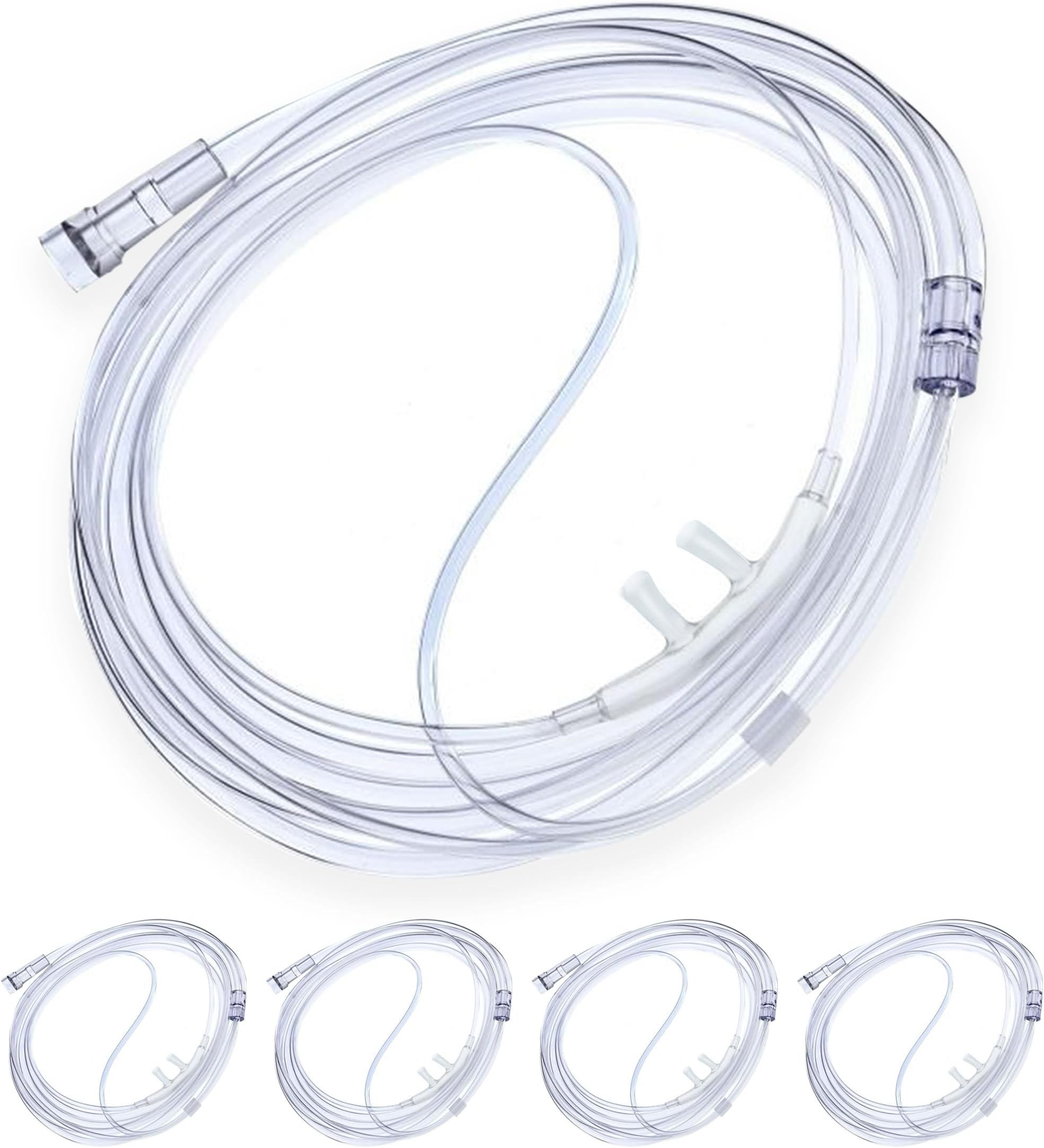 Amazon.com: ResOne 2Ft Soft Adult Oxygen Nasal Cannula 5-Pack - Curved ...