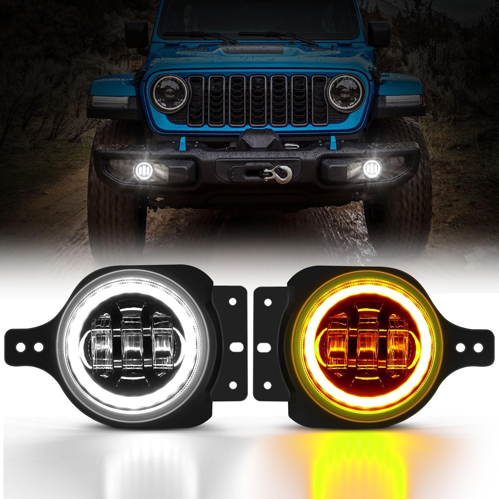 Amazon.com: Xprite Ultra 300% Bright 60W LED Fog Lights w/DRL ...