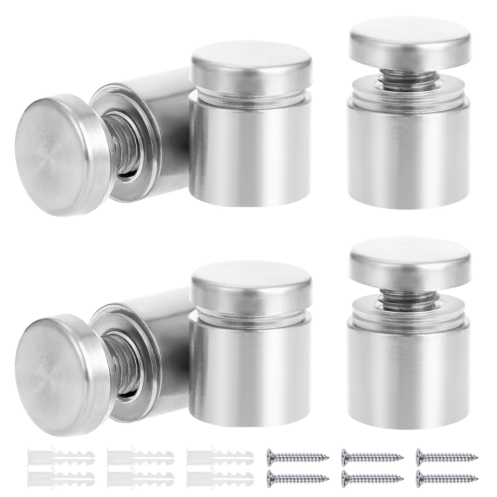 HSEAMALL Standoff Fixings,Stainless Steel Sign Standoff Screws,Wall ...