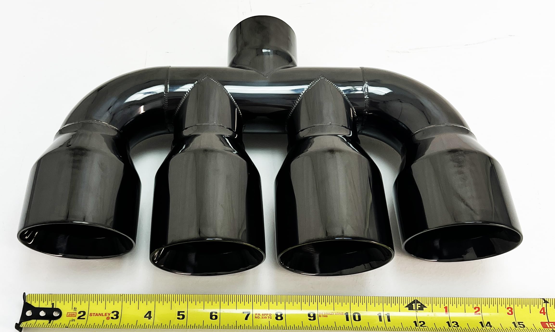Snapklik.com : Quad Exhaust Tip Center 2.50 Inlet 3.50 X 15.00 ...