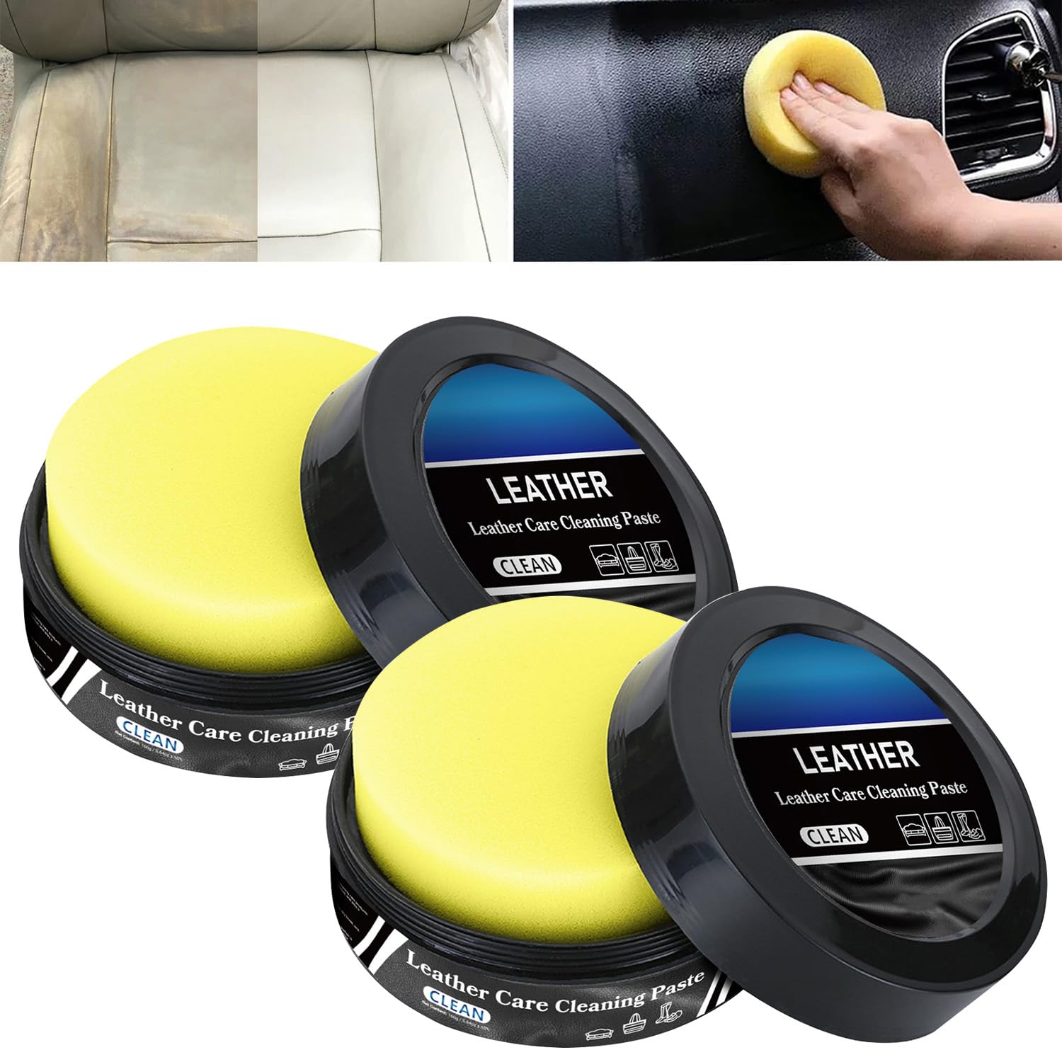Amazon.com: Leader Cleaning and Care Cream New Upgrade Leather Care ...
