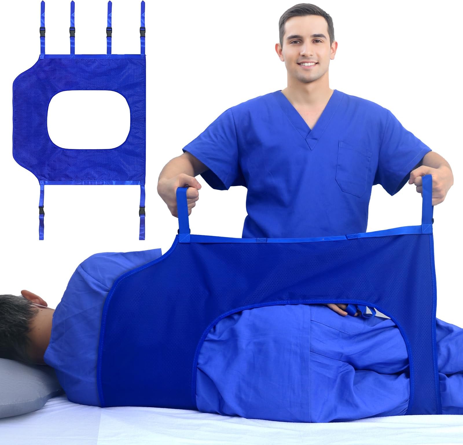 Amazon.com: OISNSOIN Positioning Bed Pad with Reinforced Handles 31" x ...