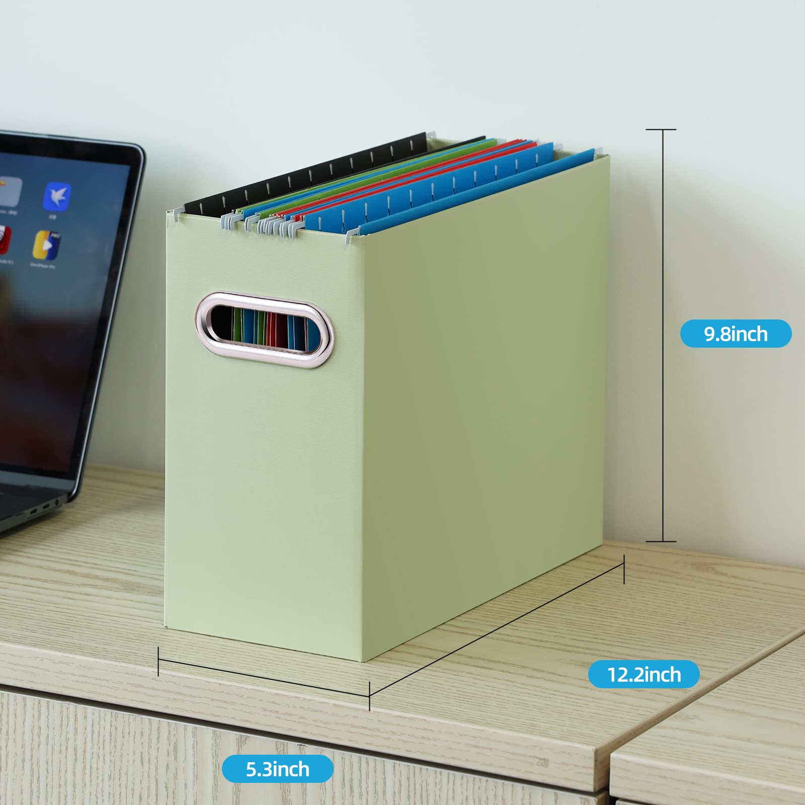 Snapklik.com : Oterri File Organizer, 4 Packs Small Storage Box ...