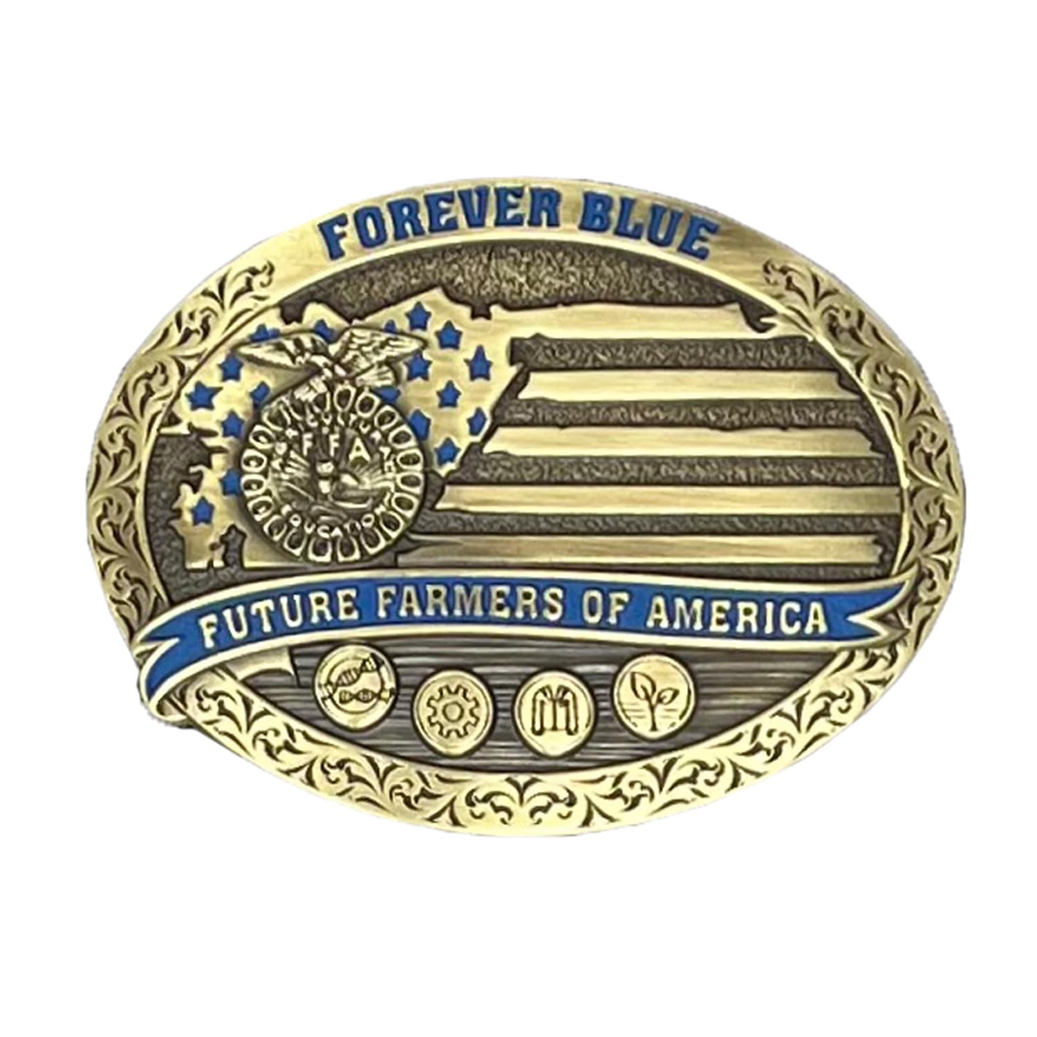 Amazon.com: Montana Silversmiths Forever Blue Future Farmers of America ...