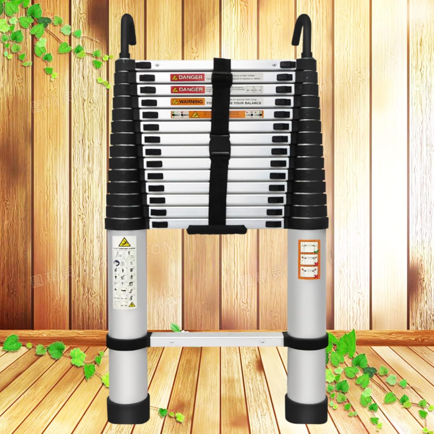 Telescopic Ladder, Heavy Duty Extension Ladder Aluminum, Telescopic ...
