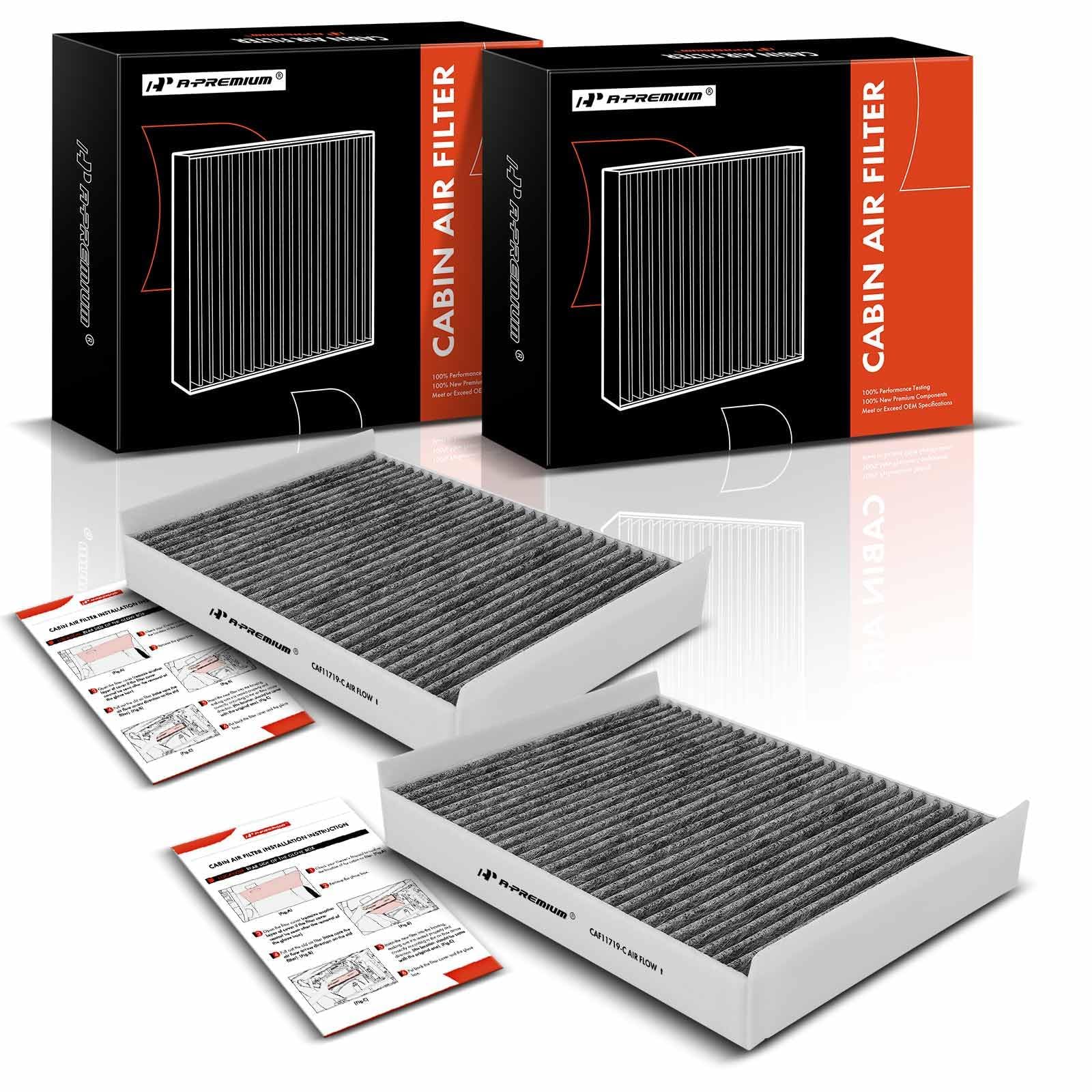 Amazon.com: A-Premium 2-PC Cabin Air Filter with Activated Carbon ...