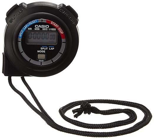 Casio Stopwatch Digital Handheld Dial 0 Watch HS-3V-1RDT(S023) : Amazon ...
