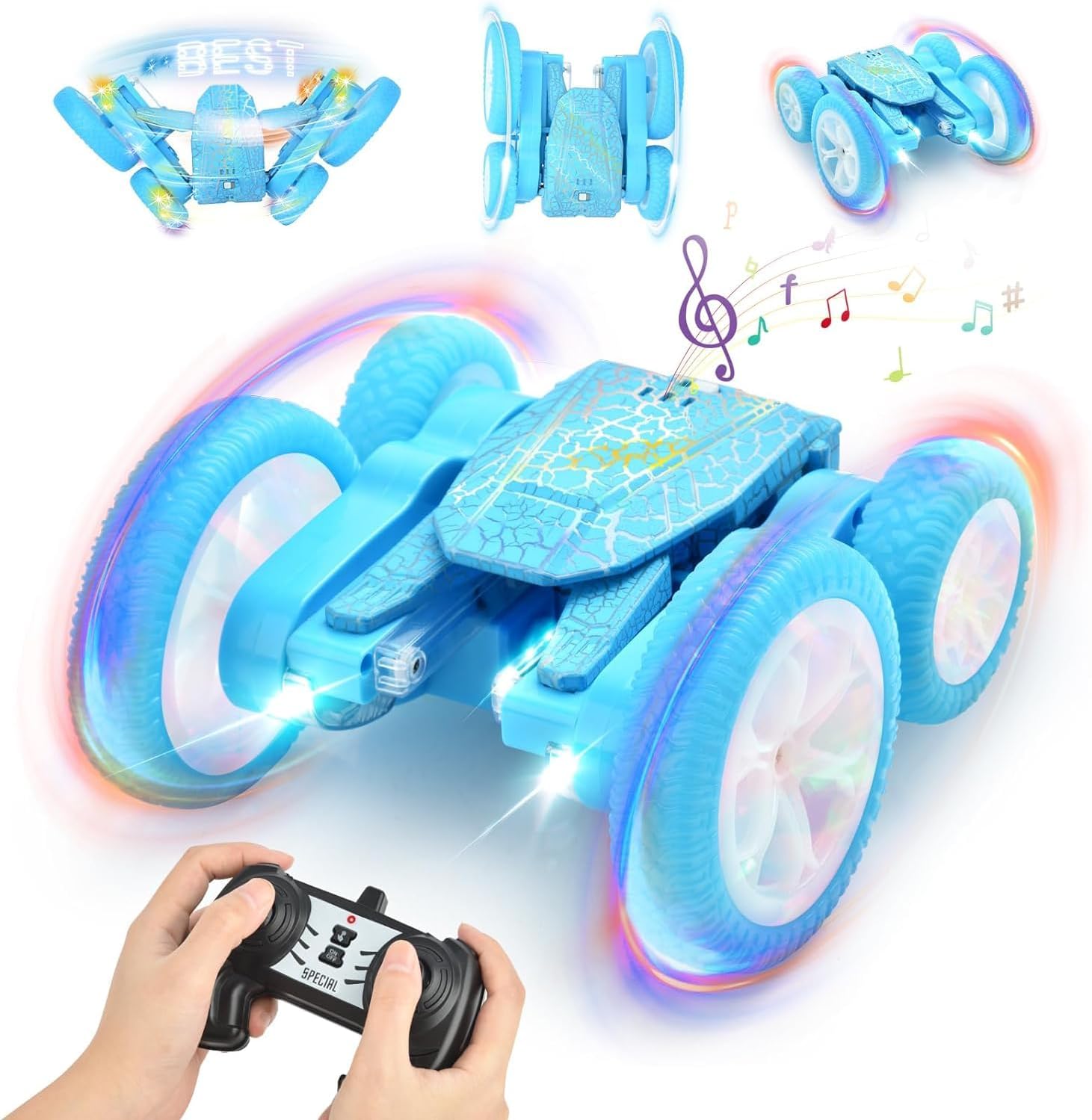 Solace Remote Control Car With Headlights and Wheel Lights - 2.4Ghz Off ...