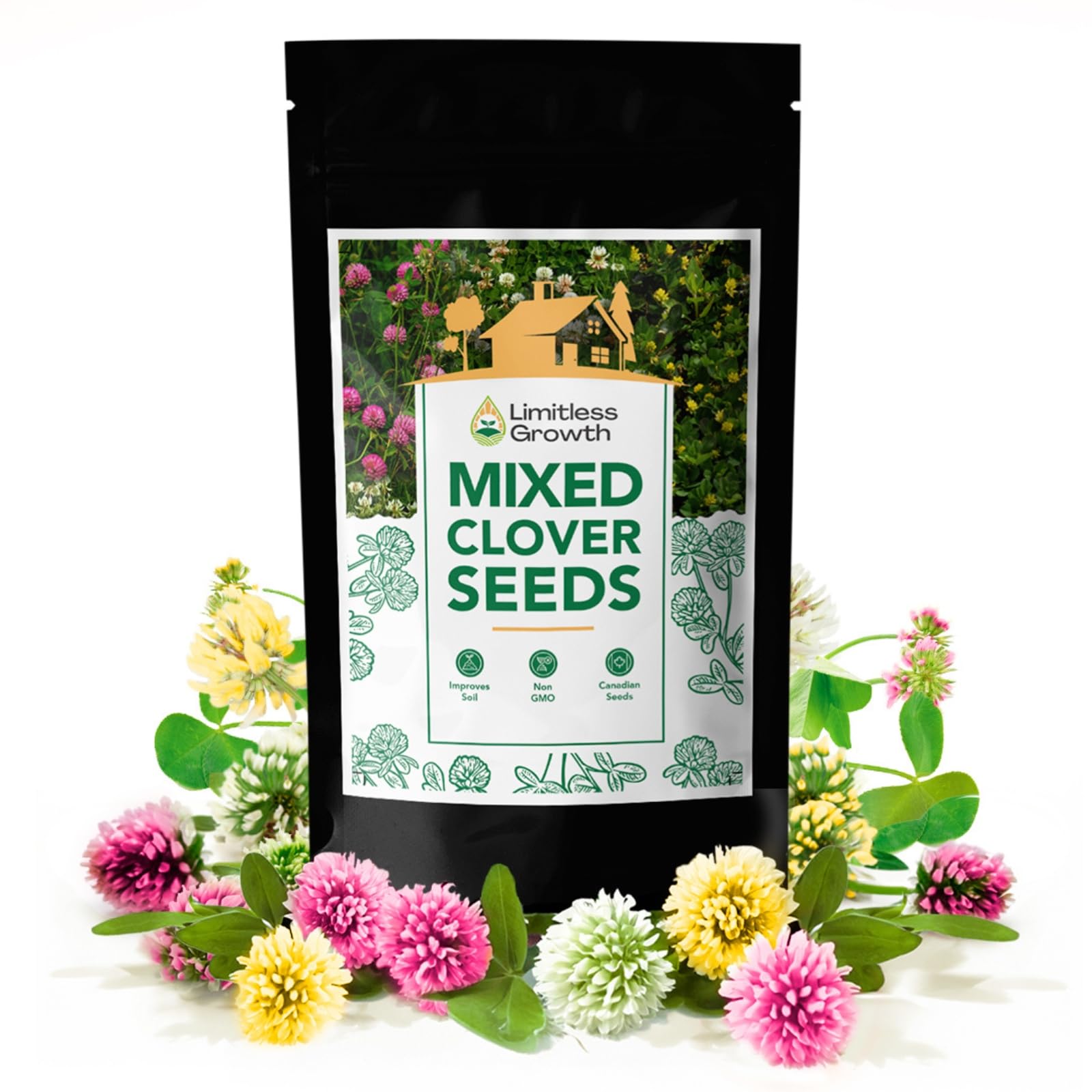 Mixed Clover Seeds - 250g - 150,000 Seeds! Erosion Control, Ground ...