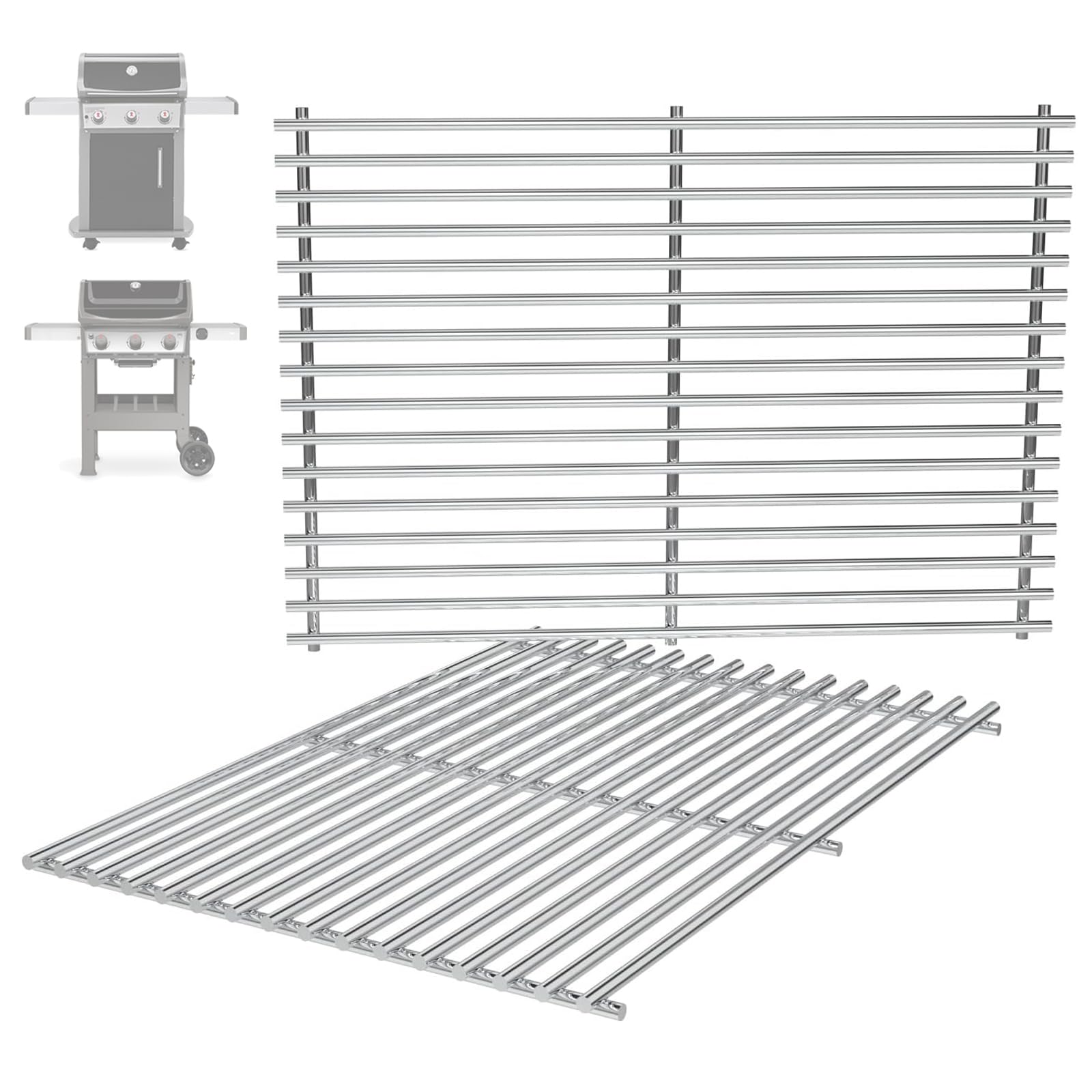 Amazon.com : BBQration 7639 17.5" Grill Grates Replacement for Weber ...
