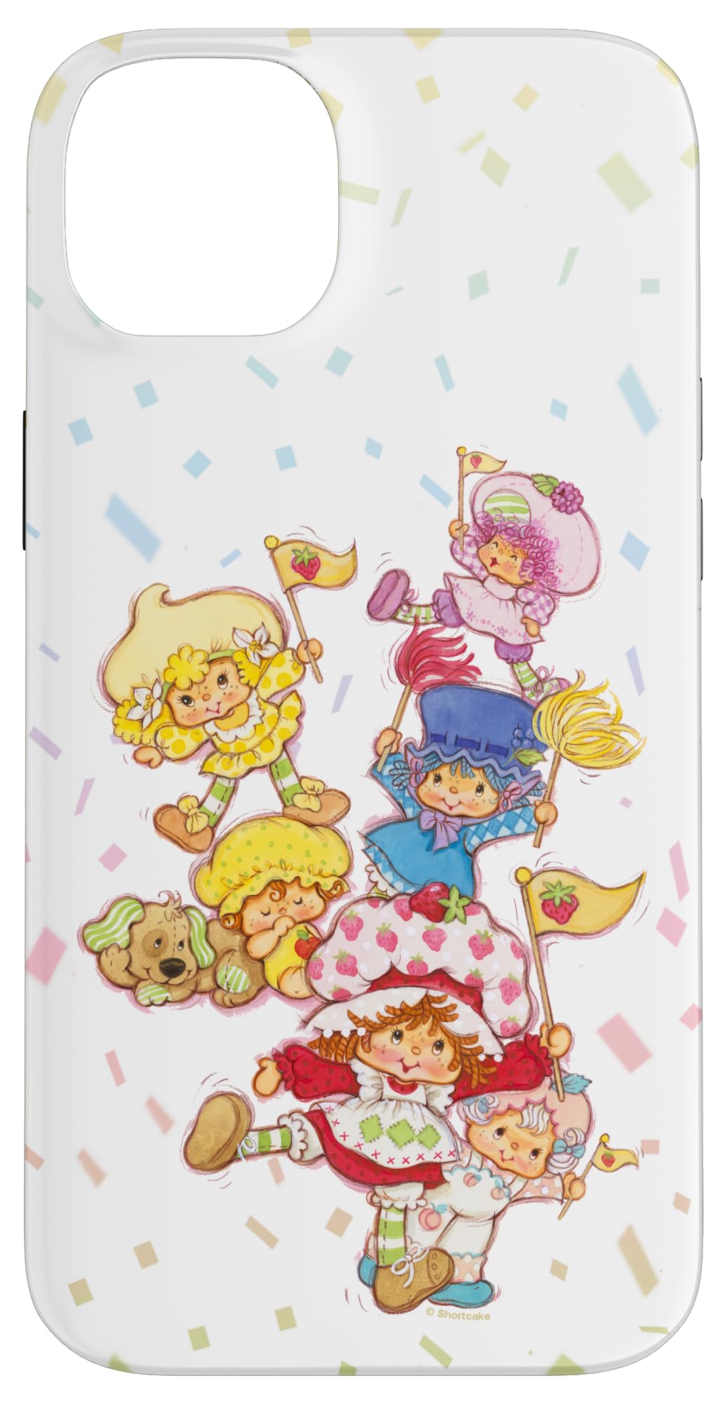 Amazon.com: iPhone 14 Plus Strawberry Shortcake Vintage Confetti ...