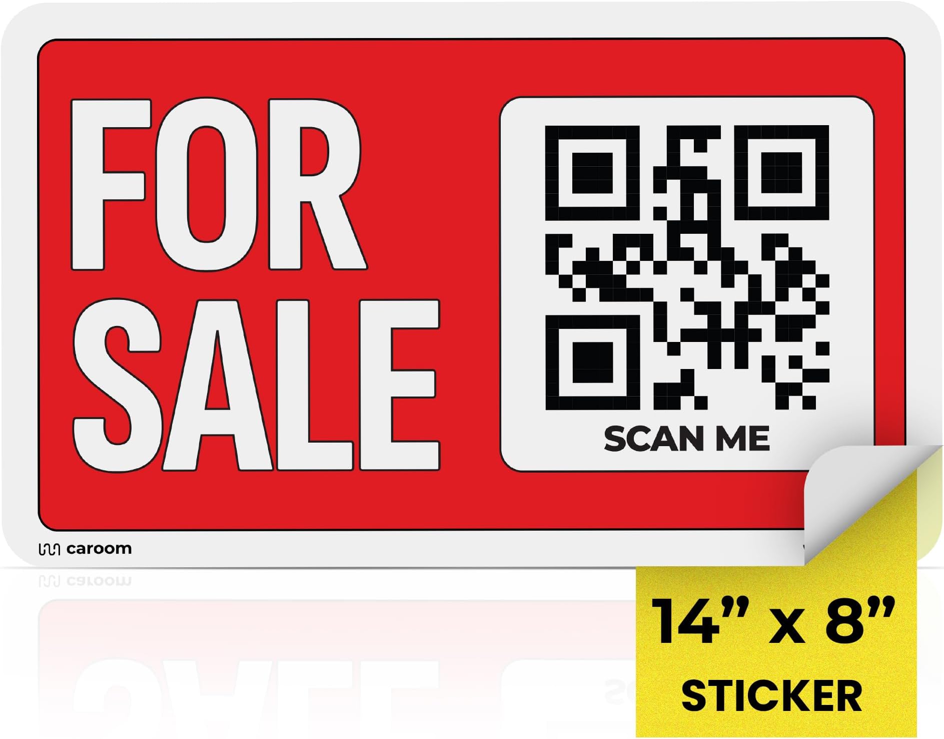 Amazon.com: 14'' x 8'' for Sale Sign Car (Self-Adhesive, 1-Pack) - Also ...