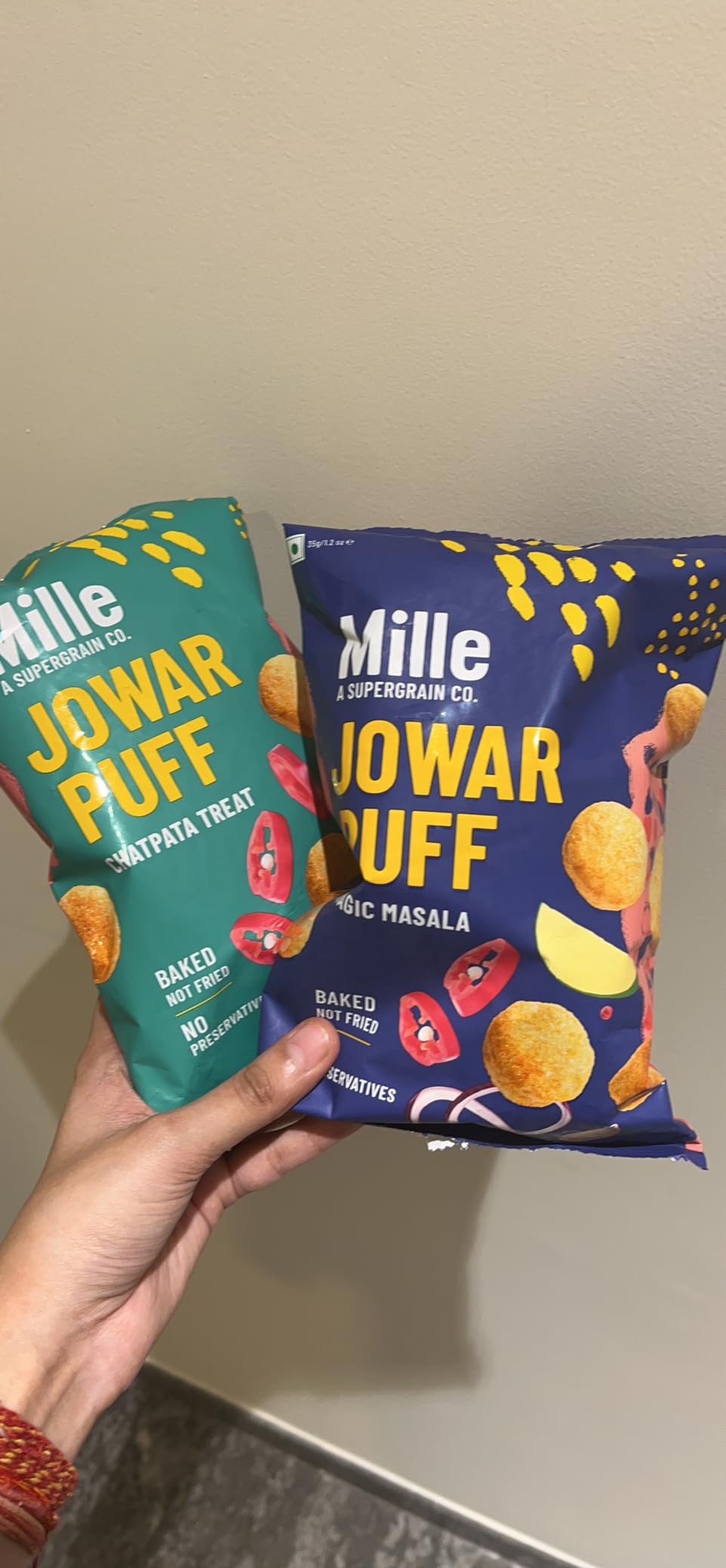 Mille Jowar Puffs Combo- Magic Masala & Chatpata Treat | Not Fried, No ...