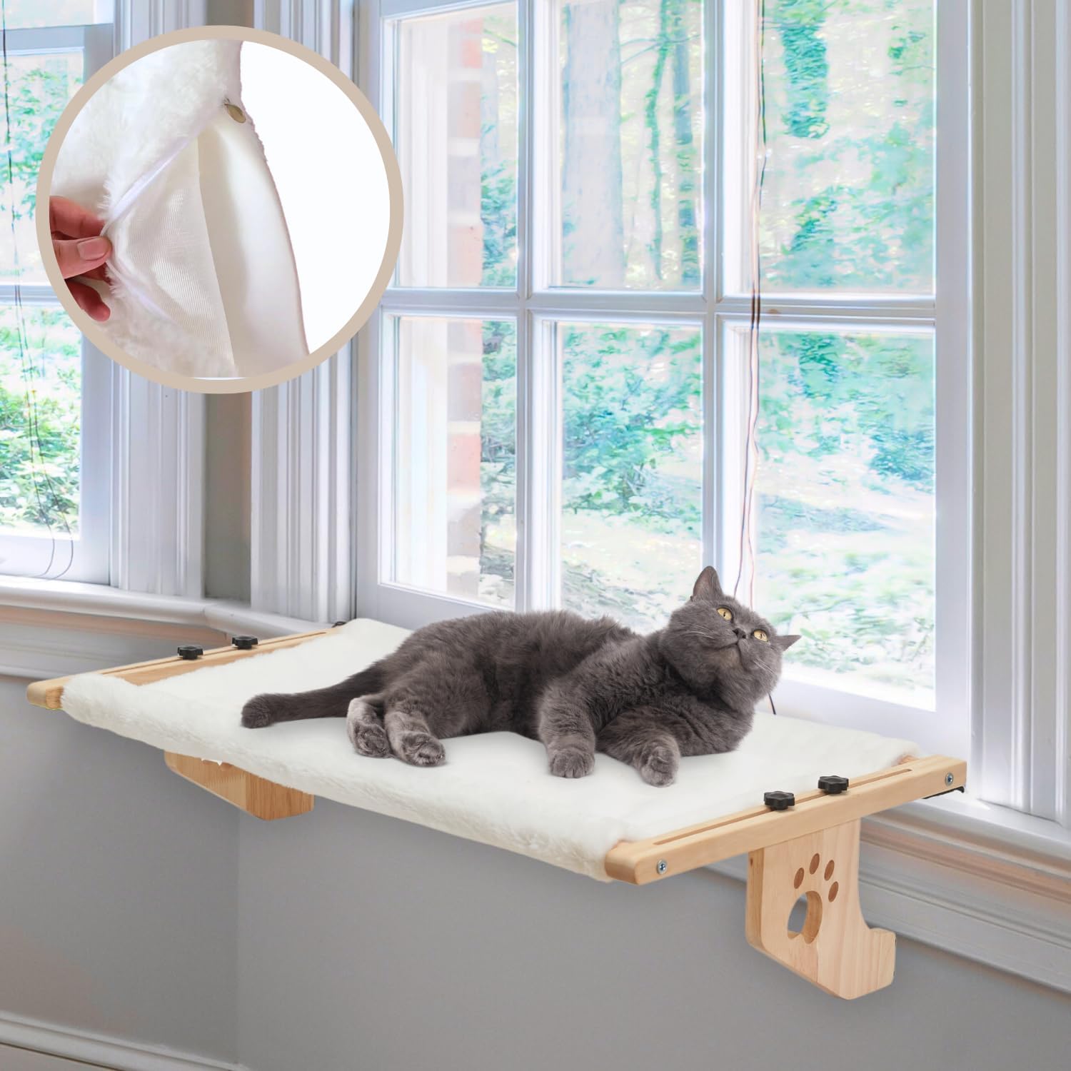 Amazon.com : PET SHACK X-Large Cat Window Perch - Sturdy and Spacious ...
