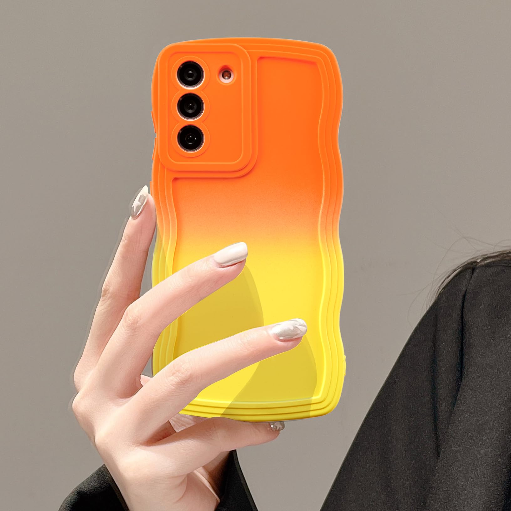 Amazon.com: UEEBAI Wave Frame Case for Samsung Galaxy S21 5G Phone Case ...