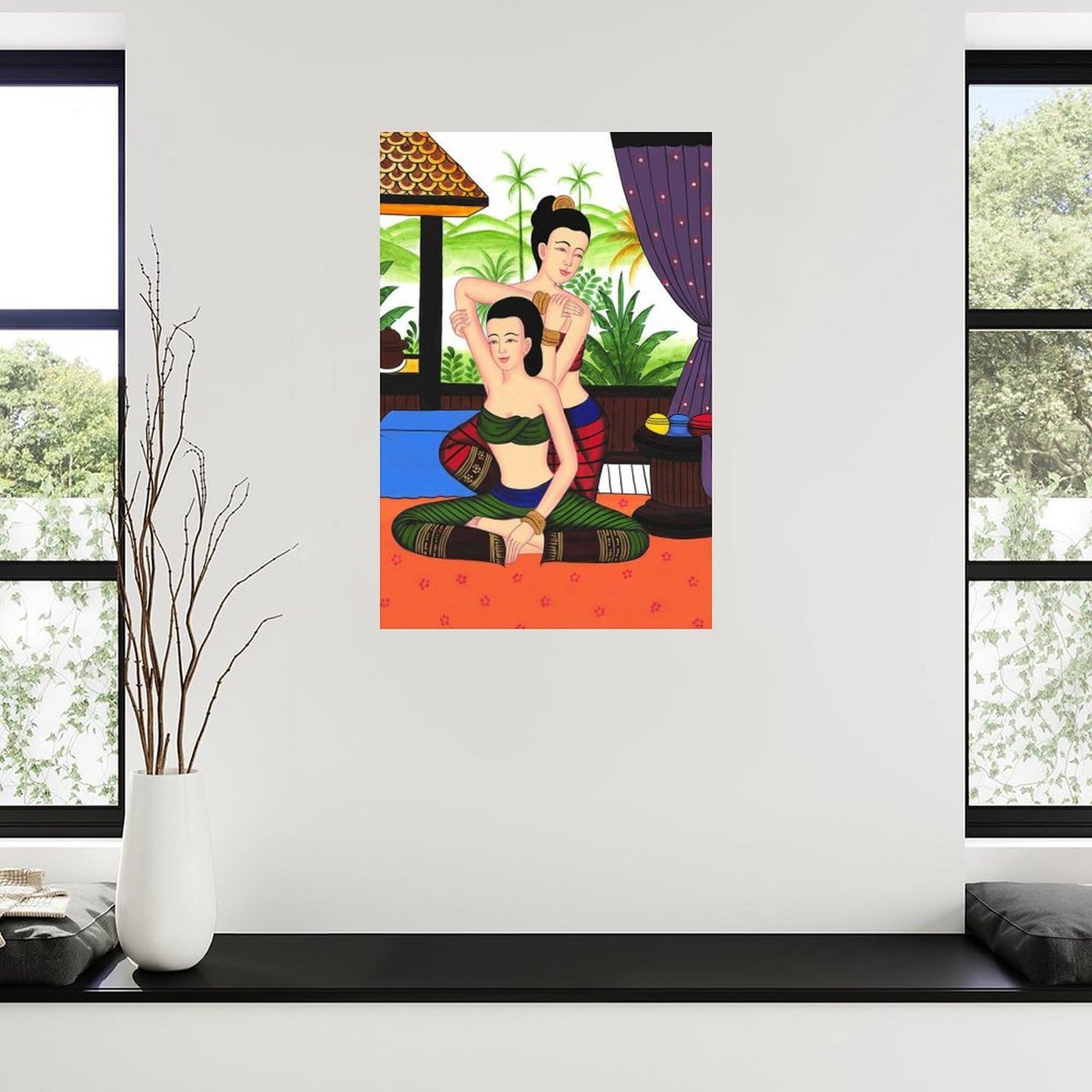 Ancient Massage Art Amazon.com: Thai Massage Guide Poster Traditional