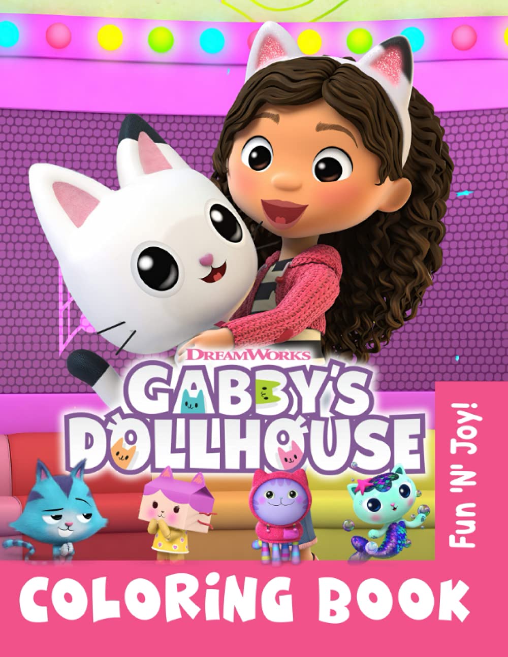 Cartoon Go Gabbys Dollhouse Coloring Book A Perfect Item Kids ...