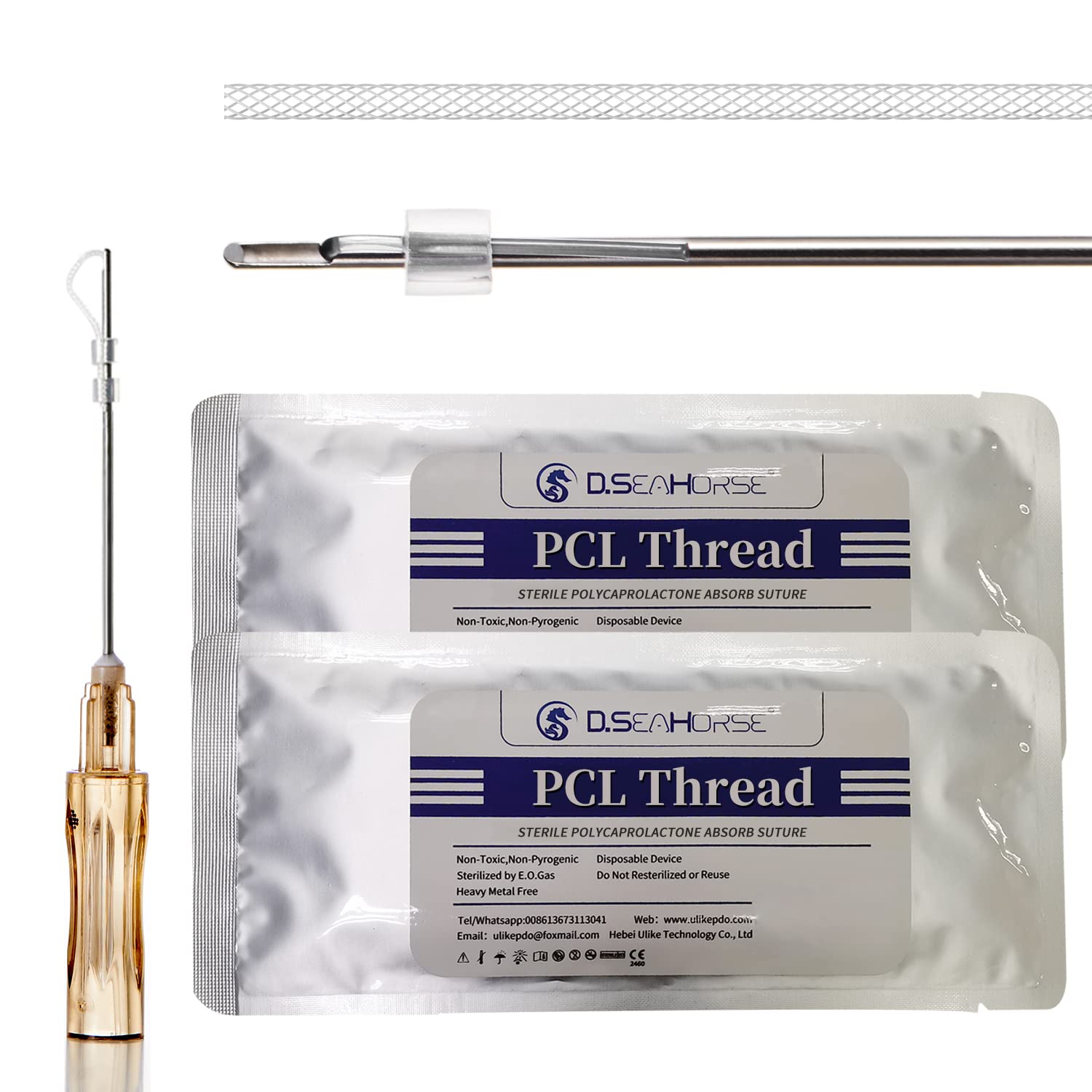 Amazon.com : Pcl Thread(pcl mesh thread L tip 19G 38mm) Face Lift/Long ...