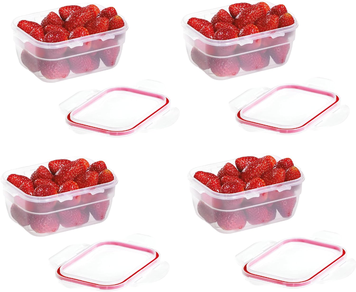 STARFRIT LocknLock 8-Piece Easy Match Plastic Container Set - 4 x 19oz ...