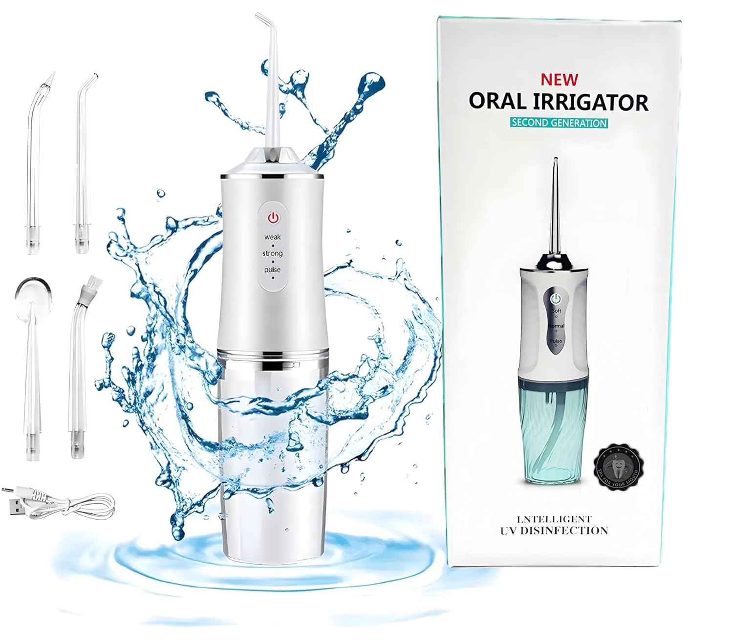 24x7 eMall Ugraded 2nd Generation Water Flosser Portable Dental Water ...