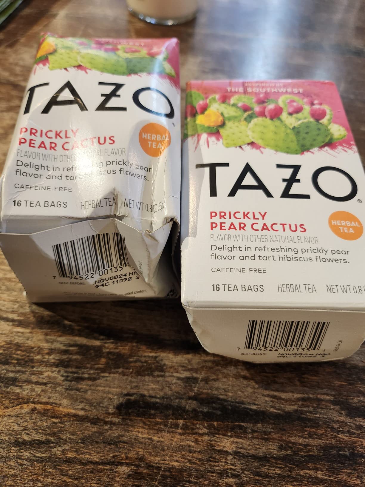 Amazon.com : Tazo Foragers Prickly Pear Cactus Tea. 16 Count Herbal Tea ...