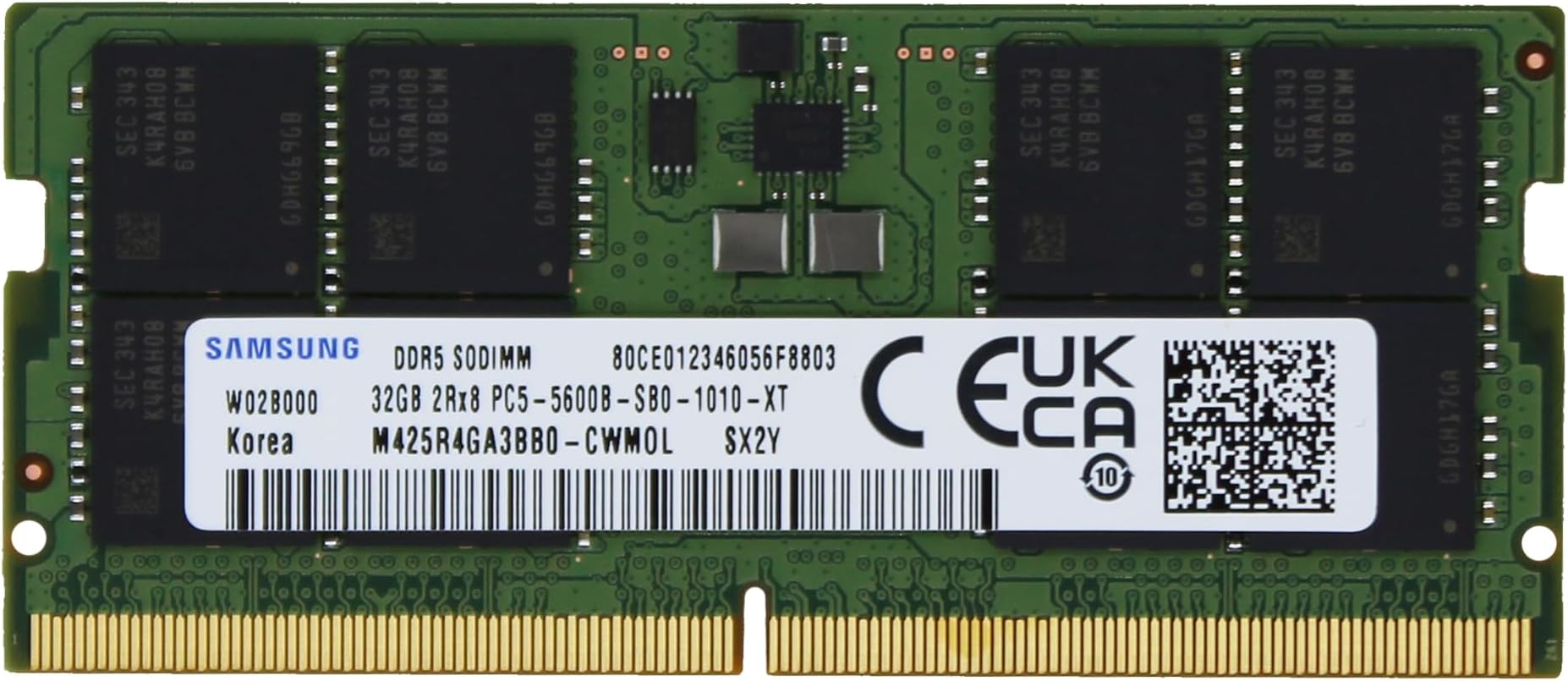 Sam Original 32GB (1x32GB) DDR5 5600MHz PC5-44800 SODIMM 2Rx8 CL46 1.1v ...