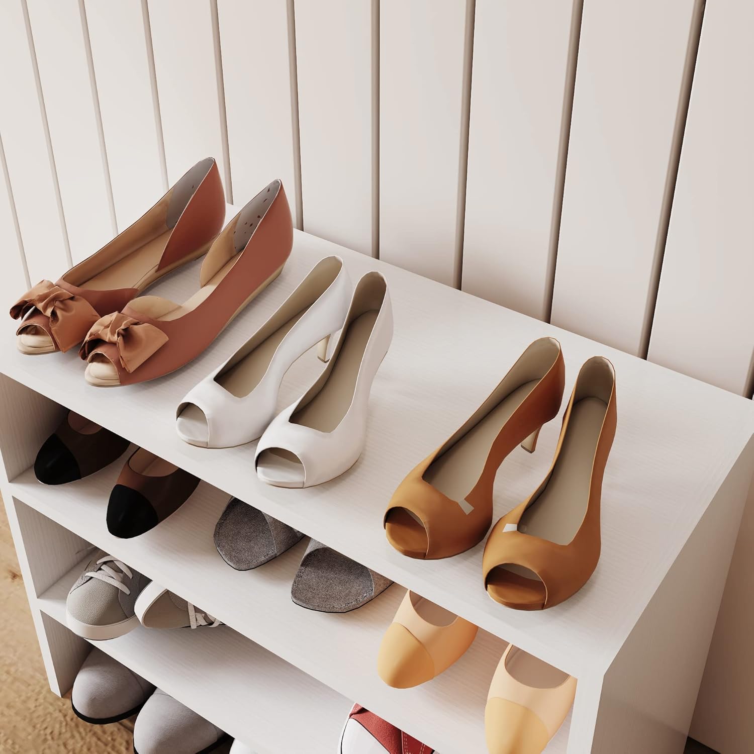 WAHEY FSSR002 – Estante apilable de madera para armario, 3 estantes ...