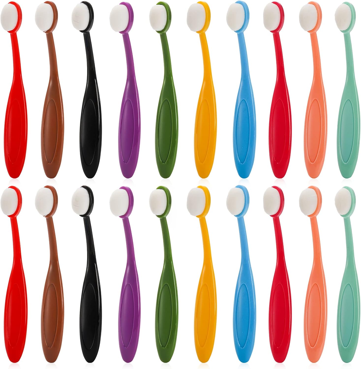 YOUEON 20 Pack Colored Ink Ink Blending Brushes, 10 Color Craft Ink ...