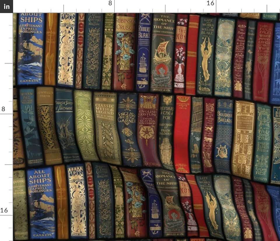 Amazon Fabric With Books Printed On It amazon-fabric-with-books-printed-on-it
