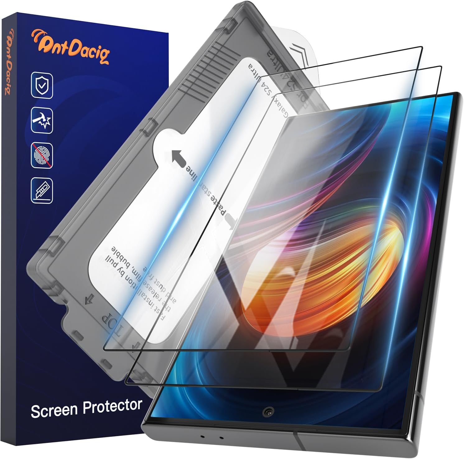 Amazon.com: AntDacig for Samsung Galaxy S24 Ultra Screen Protector ...