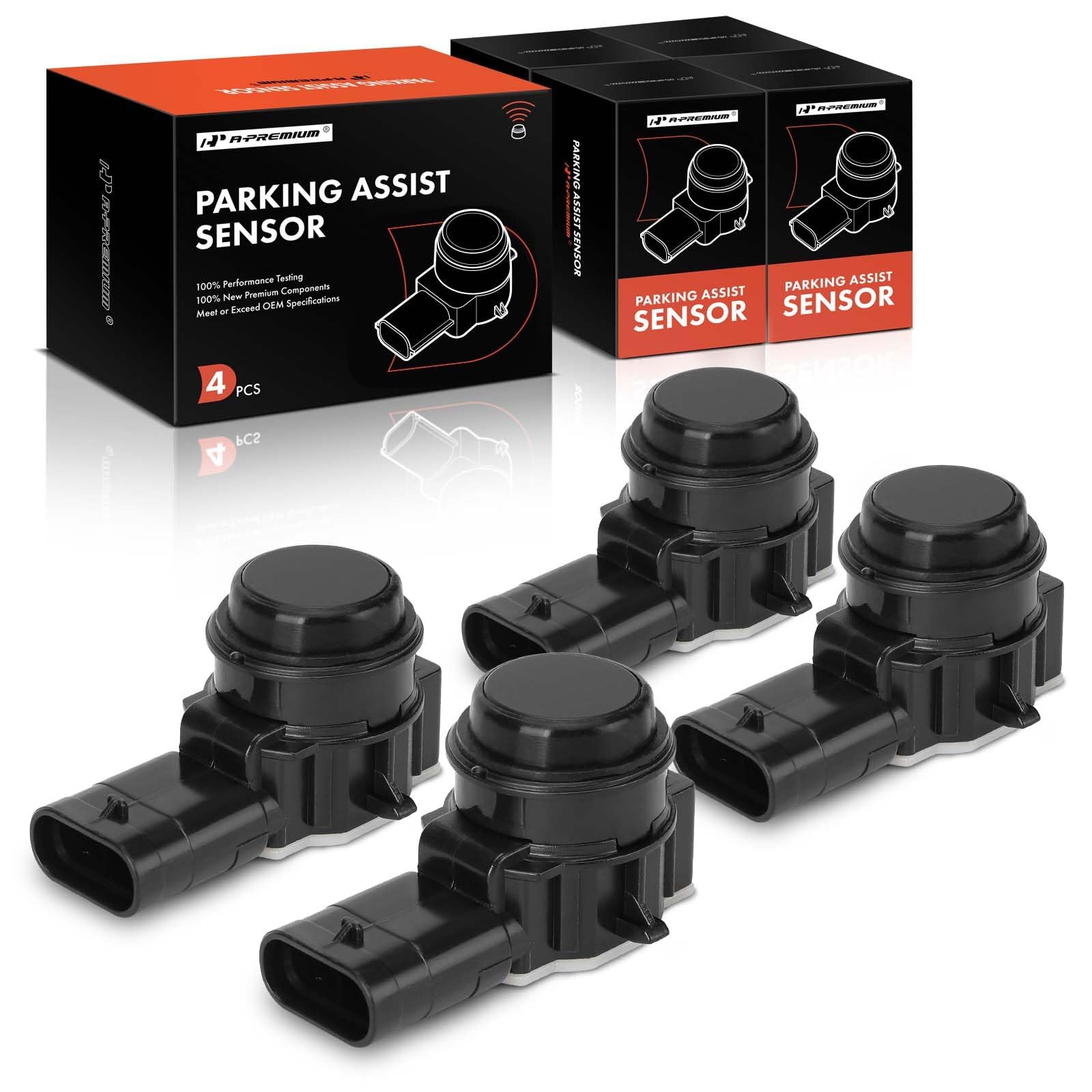 Amazon.com: A-Premium 4-PC Reverse Backup Parking Aid Assist Sensor ...