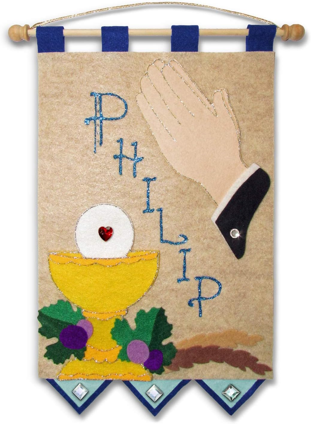 Amazon.com: First Communion Banner Kit Door Hanging Decor with 2 Sheets ...