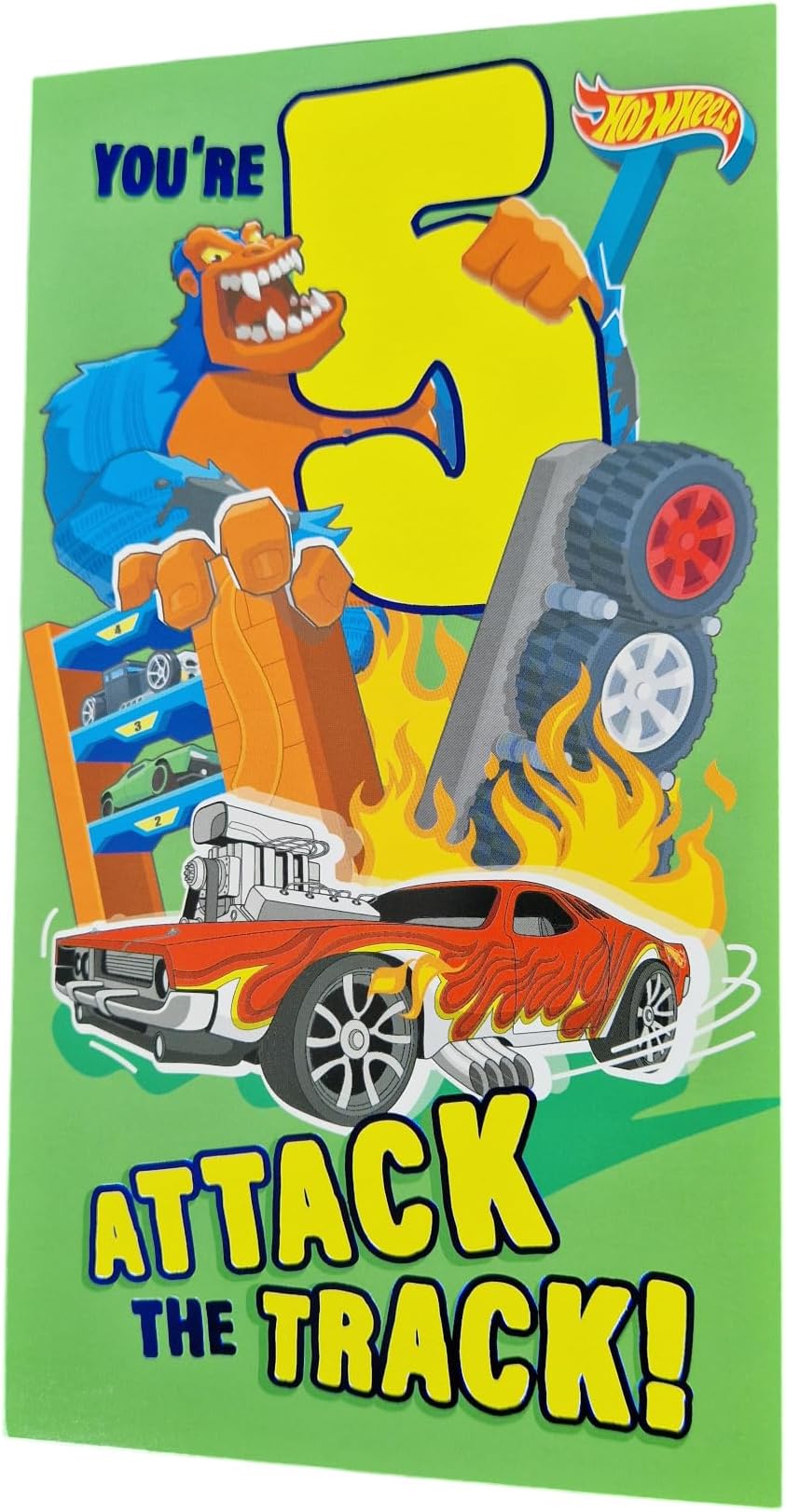 AGE 5 HOT WHEELS BIRTHDAY CARD : Amazon.co.uk: Stationery & Office Supplies