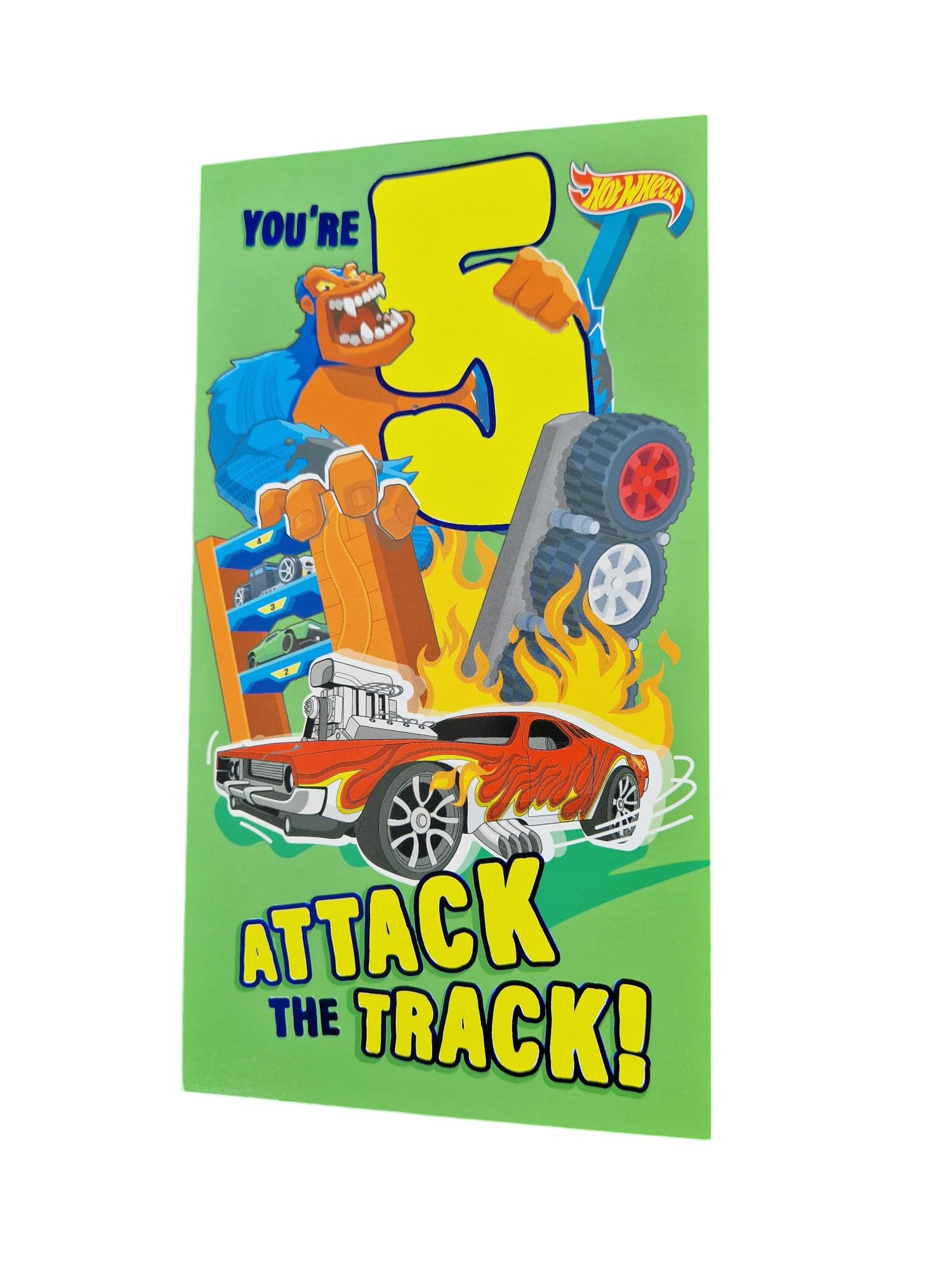 AGE 5 HOT WHEELS BIRTHDAY CARD : Amazon.co.uk: Stationery & Office Supplies