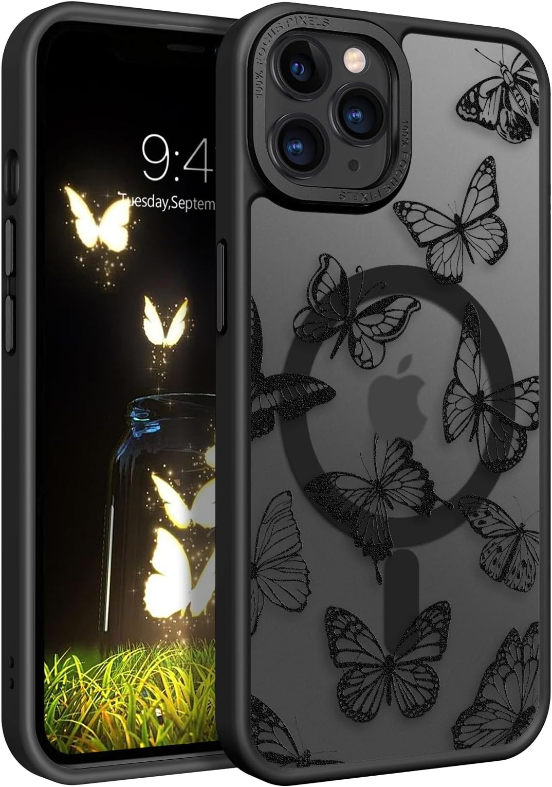 Amazon.com: BENTOBEN for iPhone 14 Pro Max Case, Cute Butterfly Pattern Magnetic Case ...