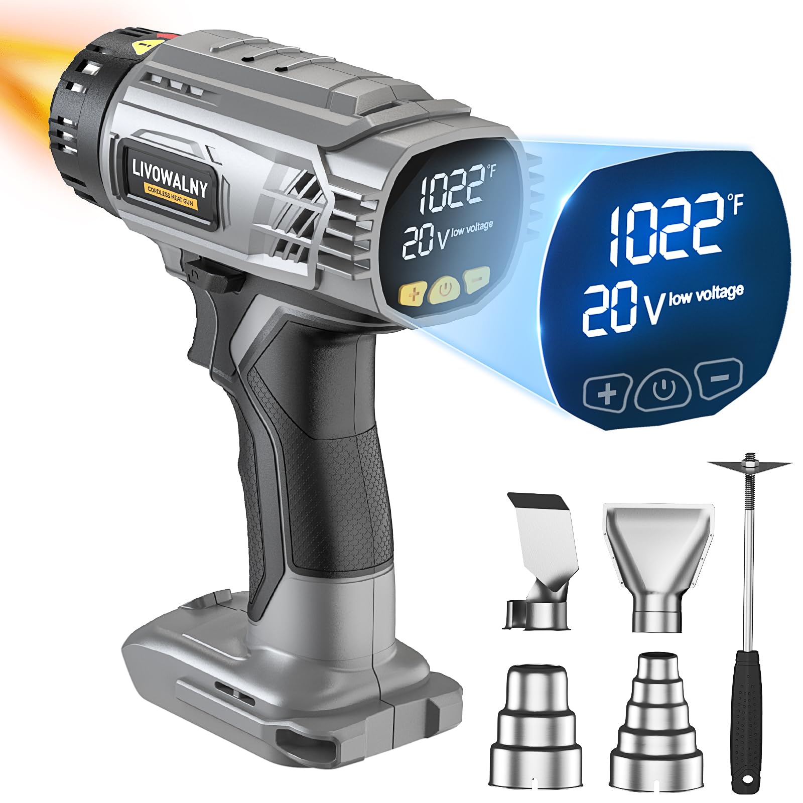 Heat Gun for Dewalt 20v Battery: 350W Cordless Battery Powered Heat Gun ...