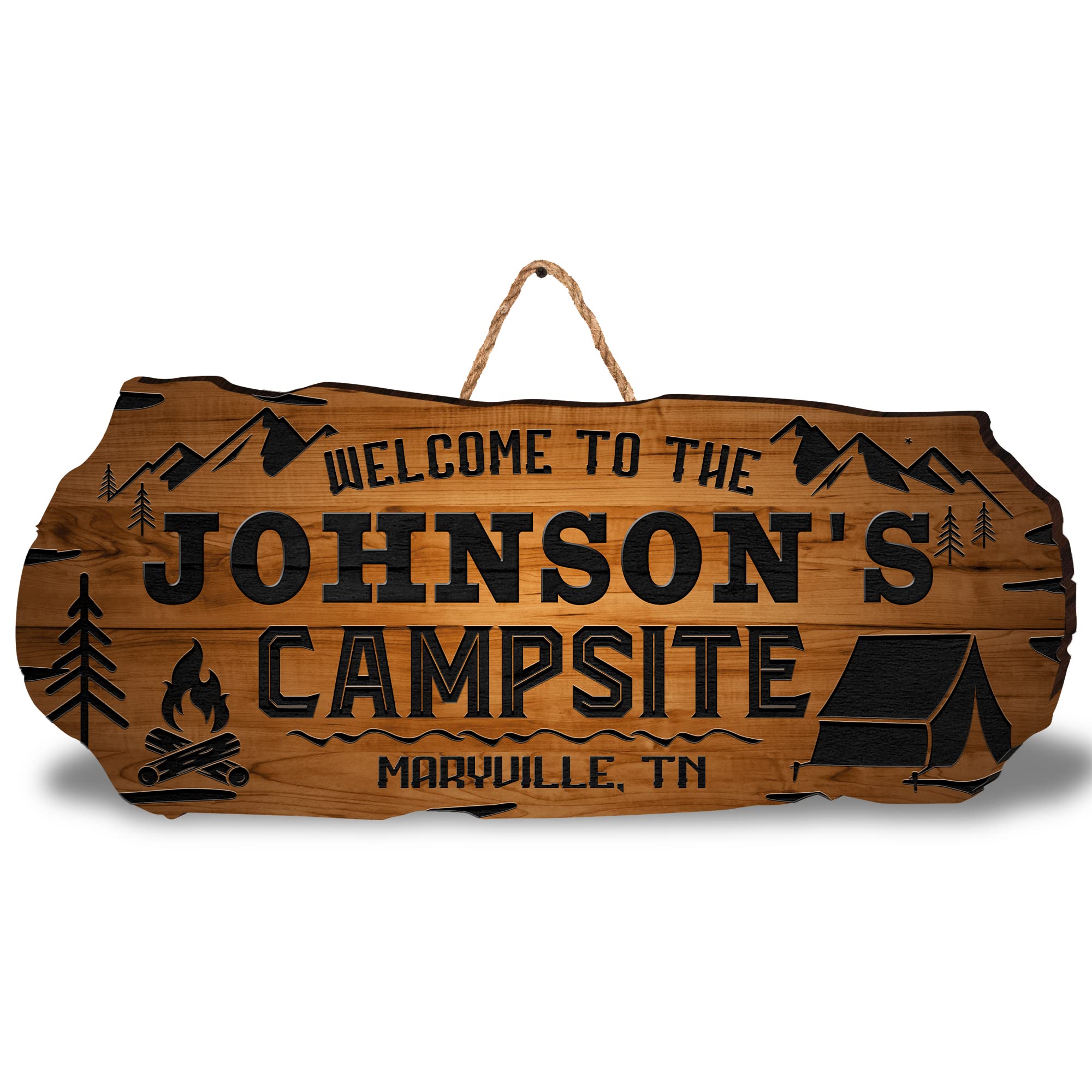 Amazon.com : N NAMESISS All Over Print Sign, Custom Family Camping ...