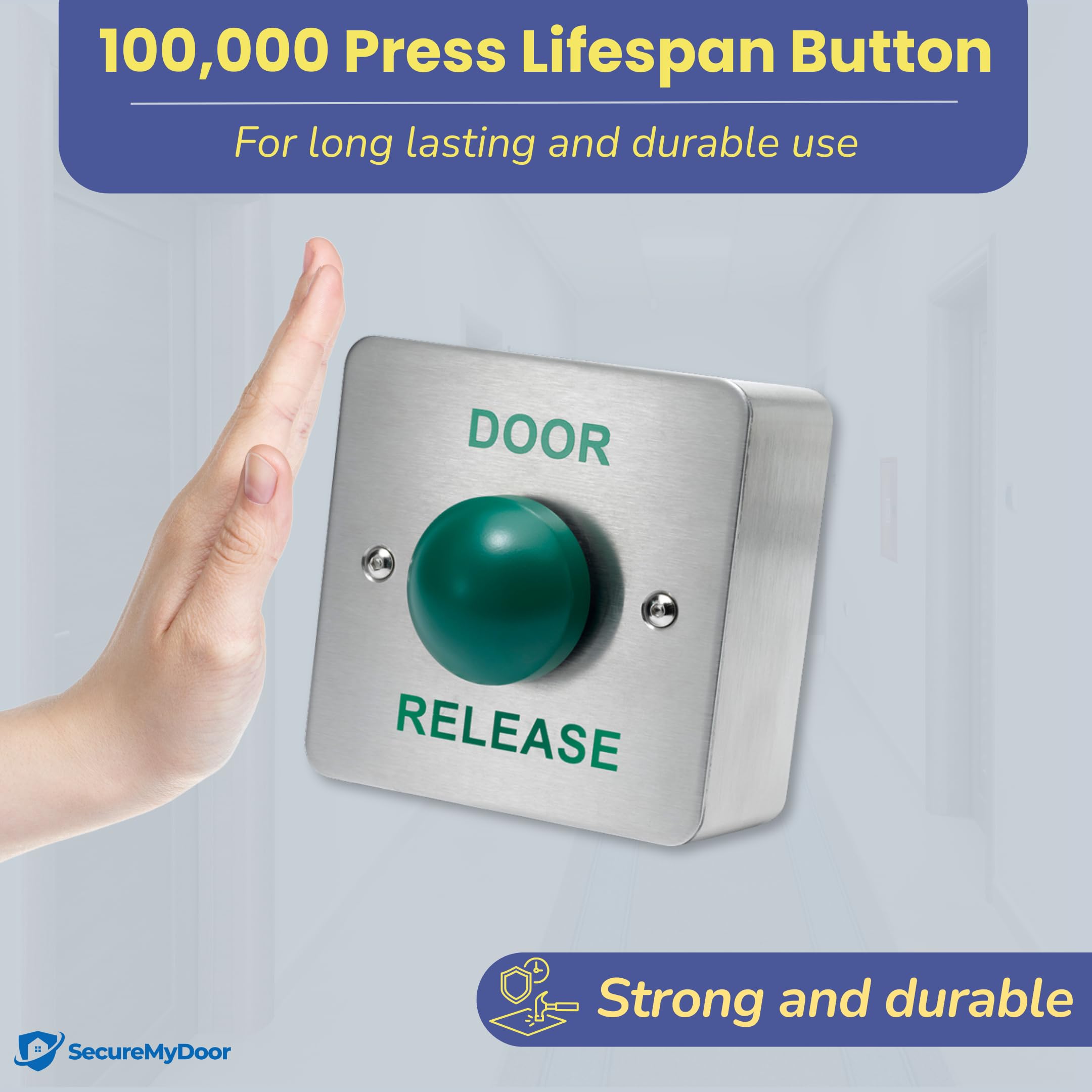 Exit Button Door Release Green Dome Switch Access Control Automatic