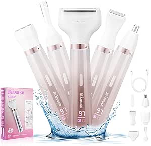 Amazon.com: Electric Razors Shavers for Women, Bikini Trimmer 5 in 1 ...