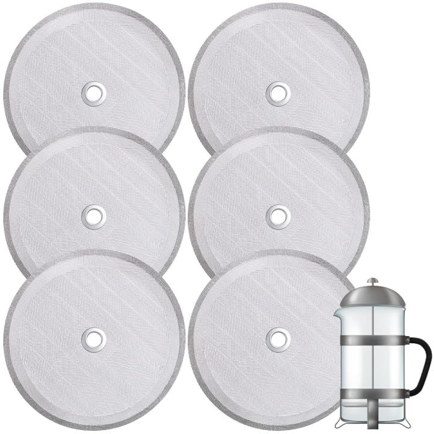 Amazon.com: French Press Filter, AMOHEE 4 inch Stainless Steel French ...