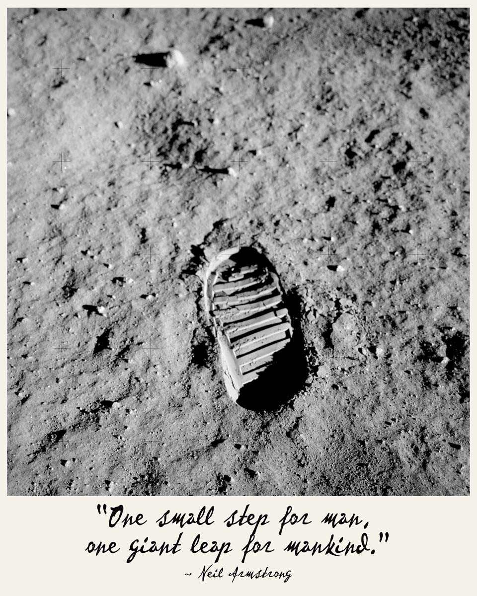 Neil Armstrong Stepping On The Moon Today In History: July 20,