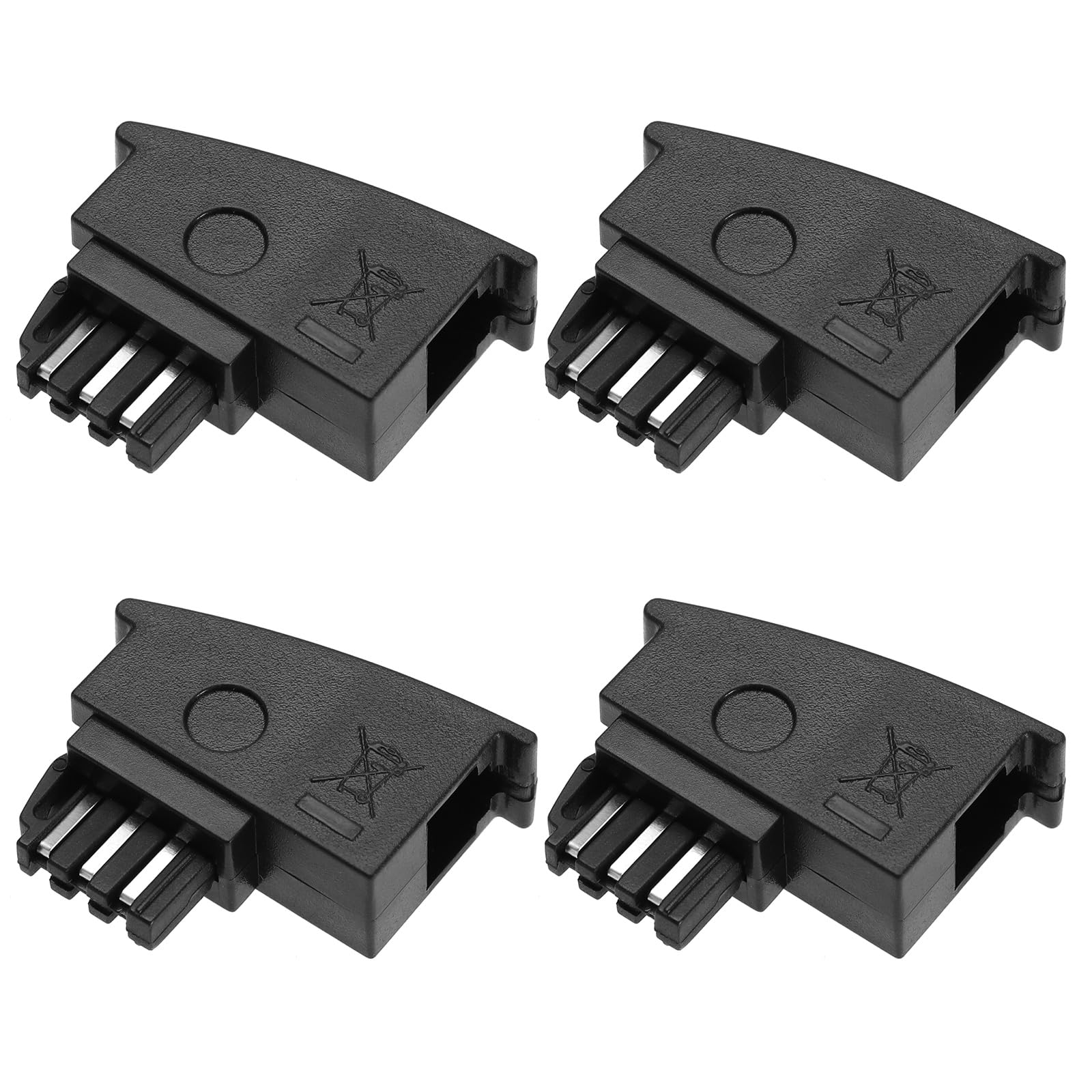 YINETTECH 4pcs Telephone Adapter TAE Telephone Socket TAE-F Male to ...