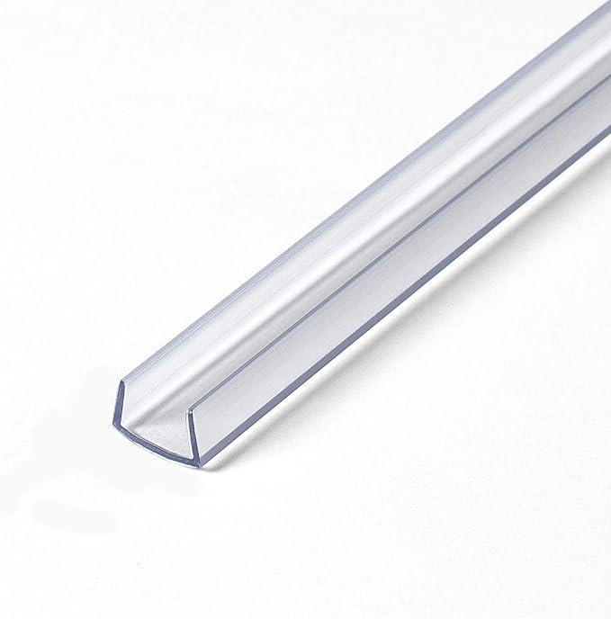 Outwater Plastics 383-Cl Clear 3/8" Rigid Vinyl Clear Plastic U-Channel ...
