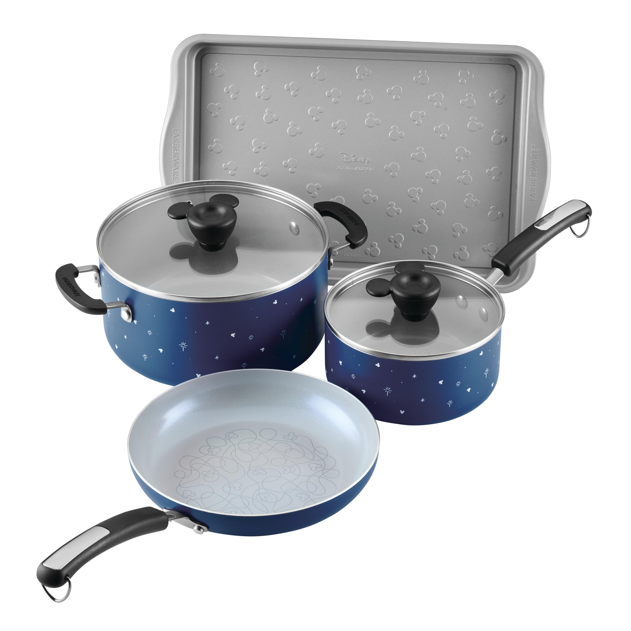 Amazon.com: Farberware Disney Bon Voyage Ceramic Nonstick Pots and Pans ...