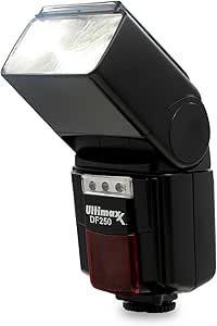 Amazon.com : Ultimaxx High Power Automatic Flash with LED Video Light ...