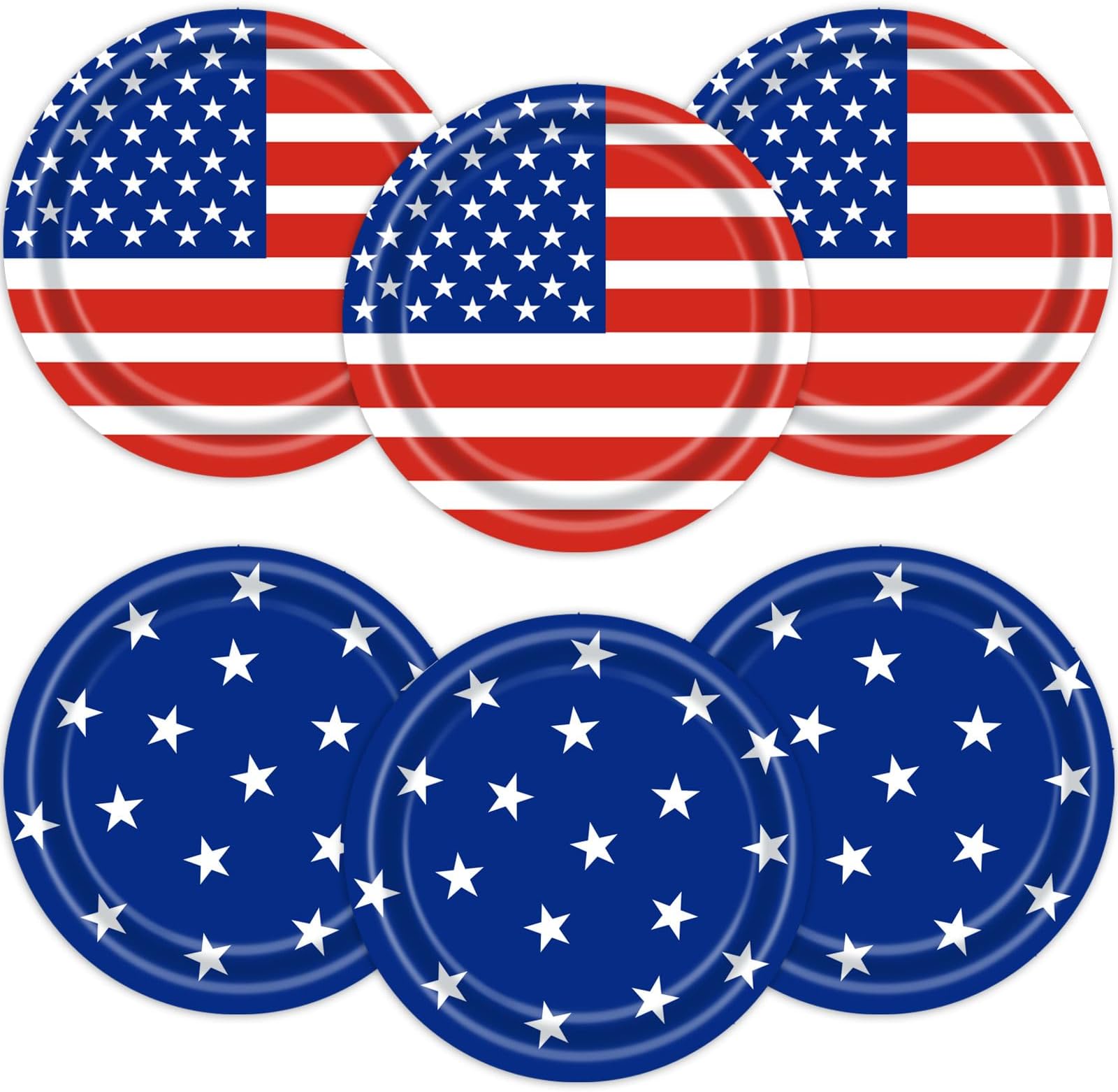 Amazon.com: Furimuk 4th of July Patriotic Party Supplies Disposable ...