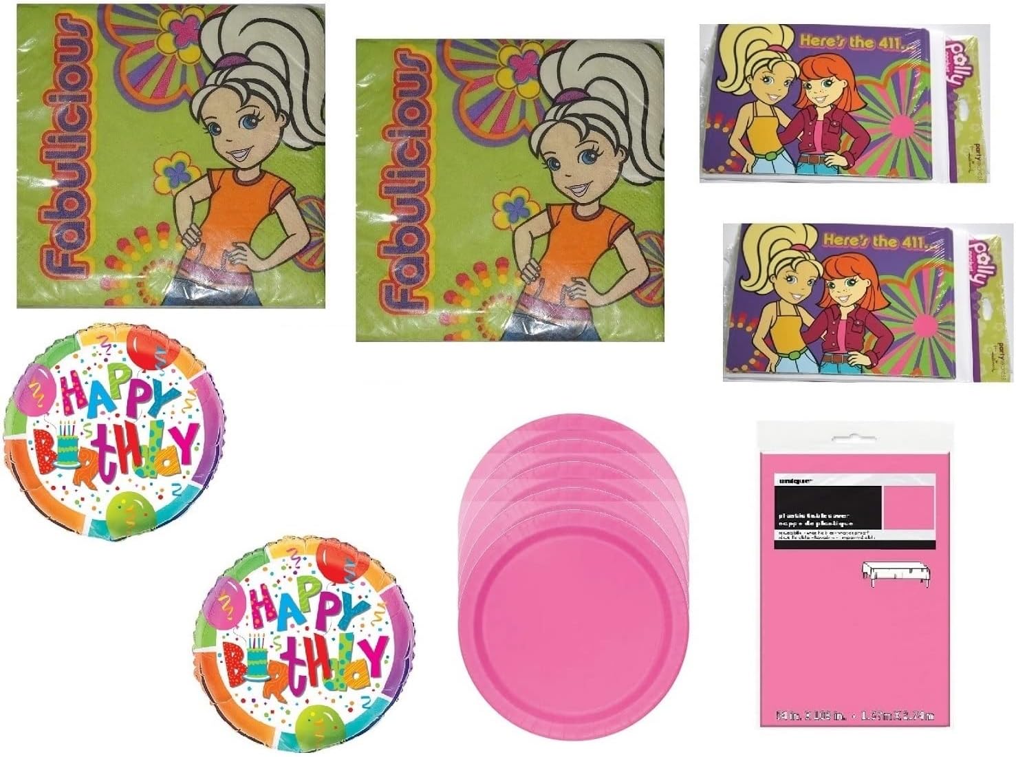 Amazon.com: Polly Pocket Birthday Party Supplies Bundle Includes Plates ...