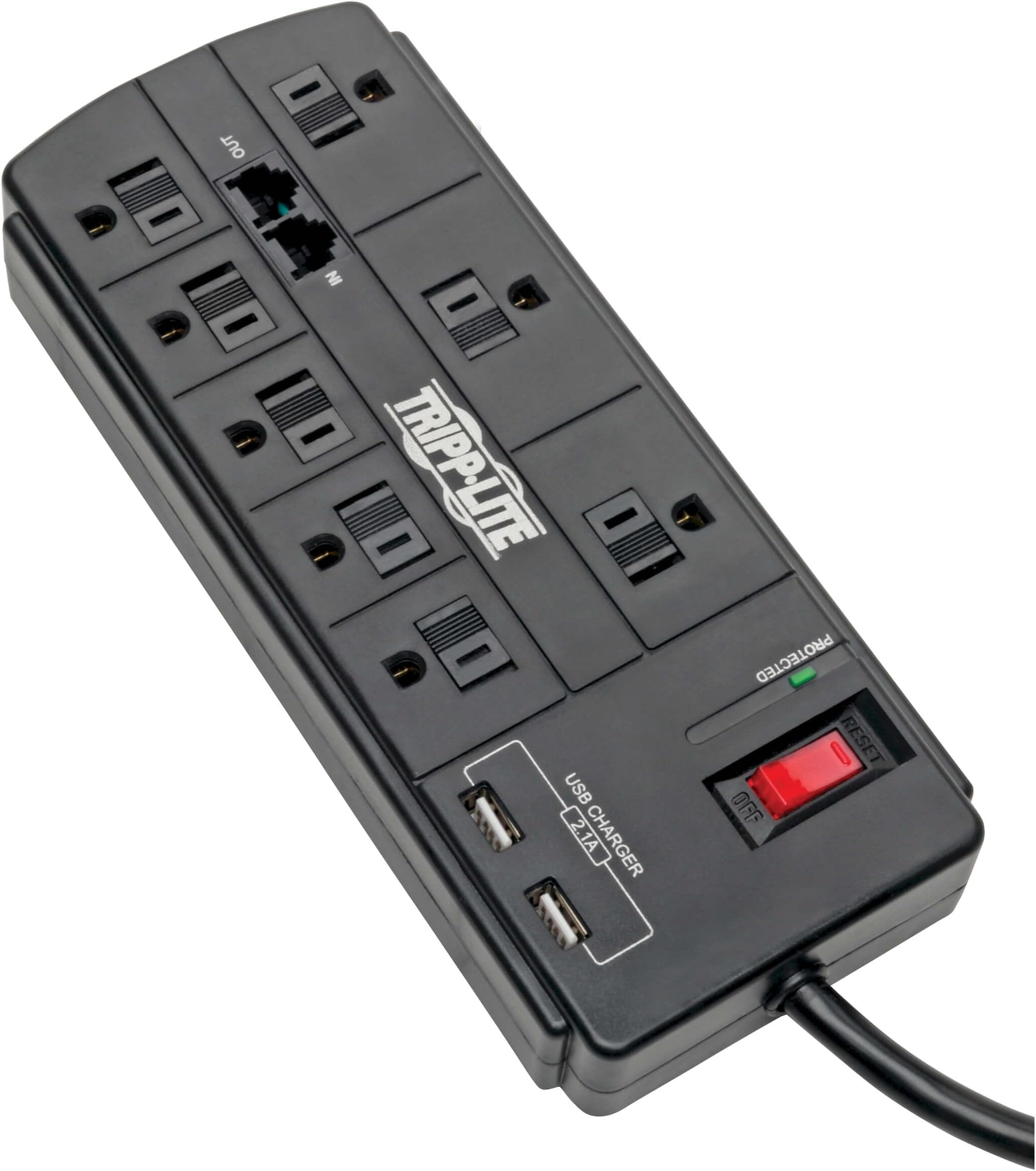 Amazon.com: TRIPP LITE USB Charging Computer Surge Protector ...