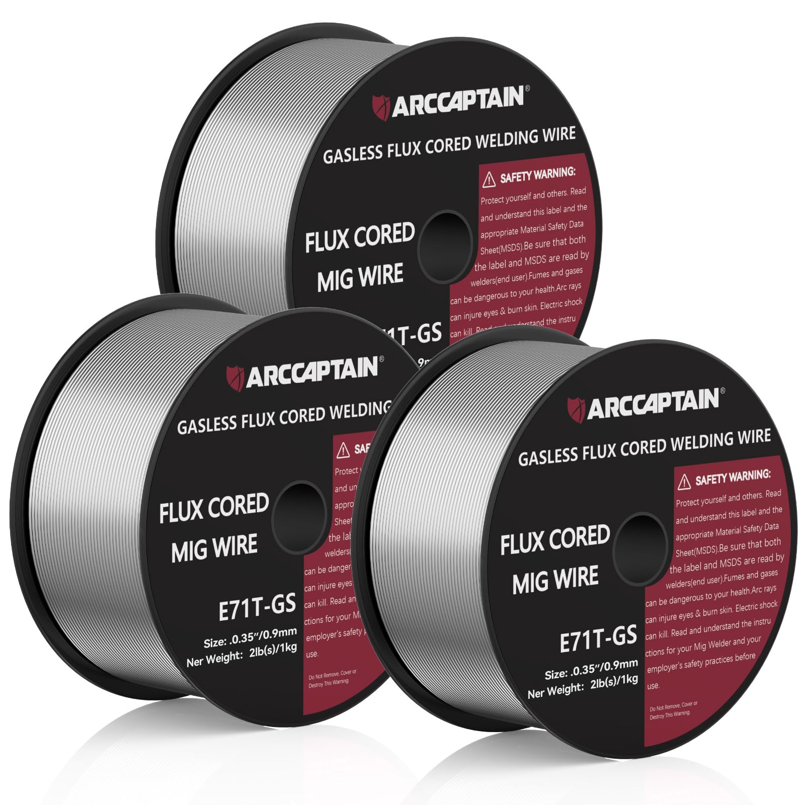 Snapklik.com : ARCCAPTAIN Flux Core Welding Wire .035, Flux Core ...