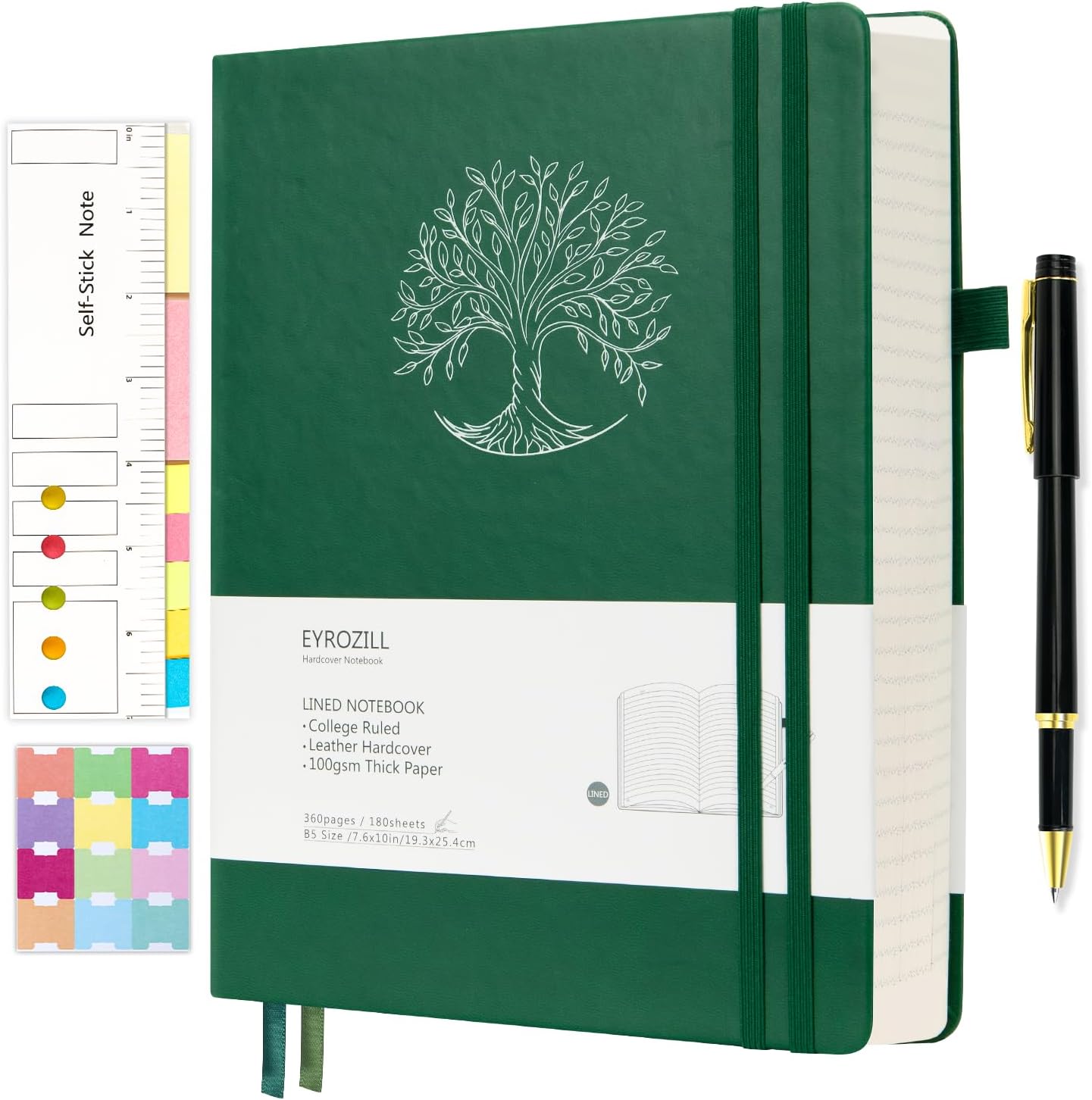 Amazon.com : EYROZILL Journaling Notebooks 360 Pages Lined Hardcover ...
